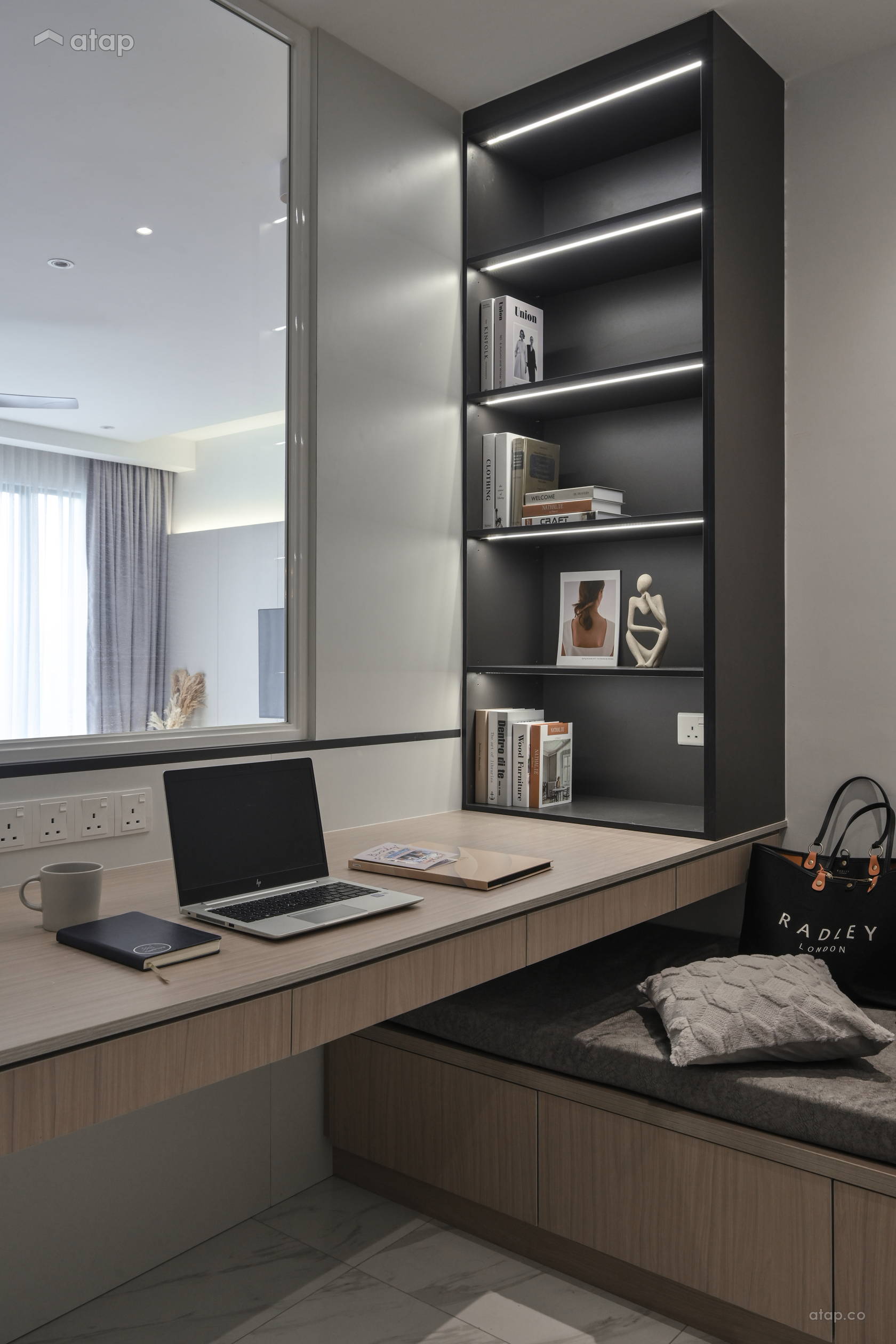 Contemporary Minimalistic Study Room condominium design ideas & photos ...
