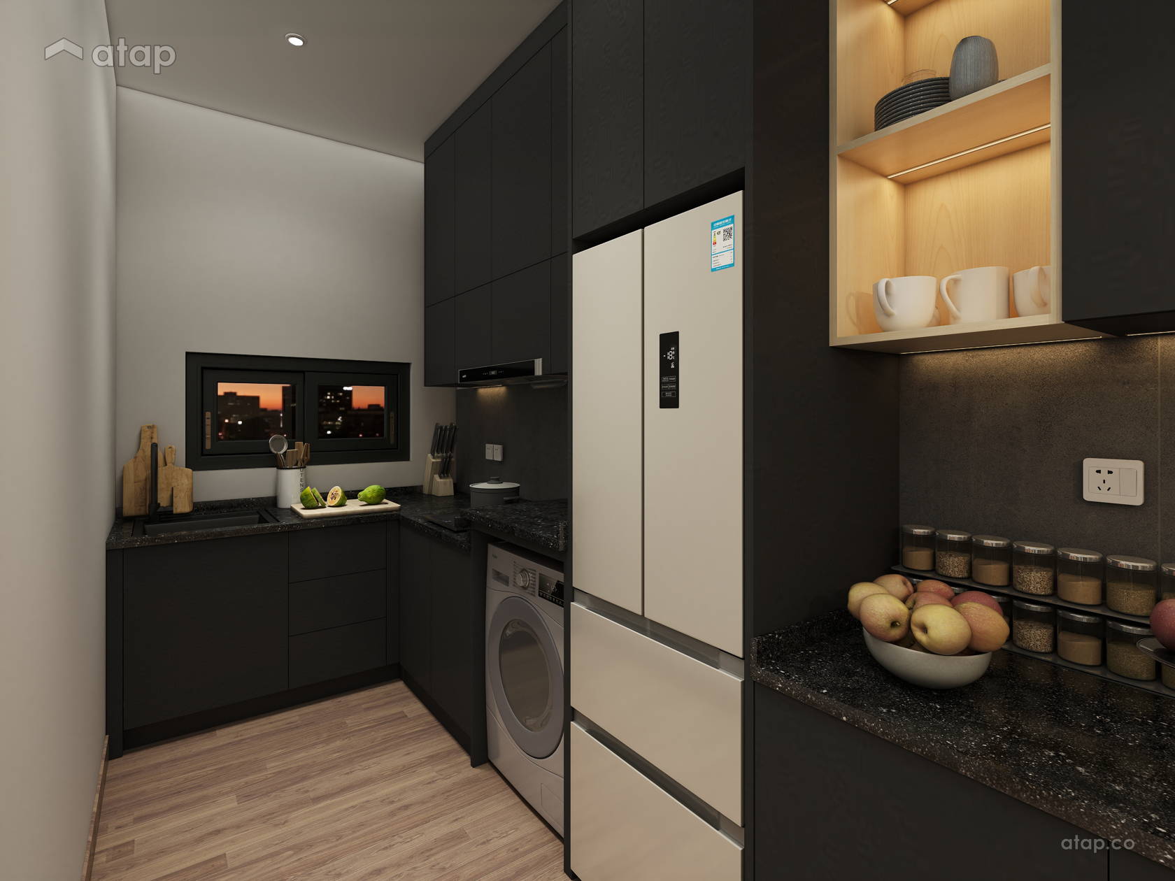 Industrial Kitchen condominium design ideas & photos Malaysia | Atap.co