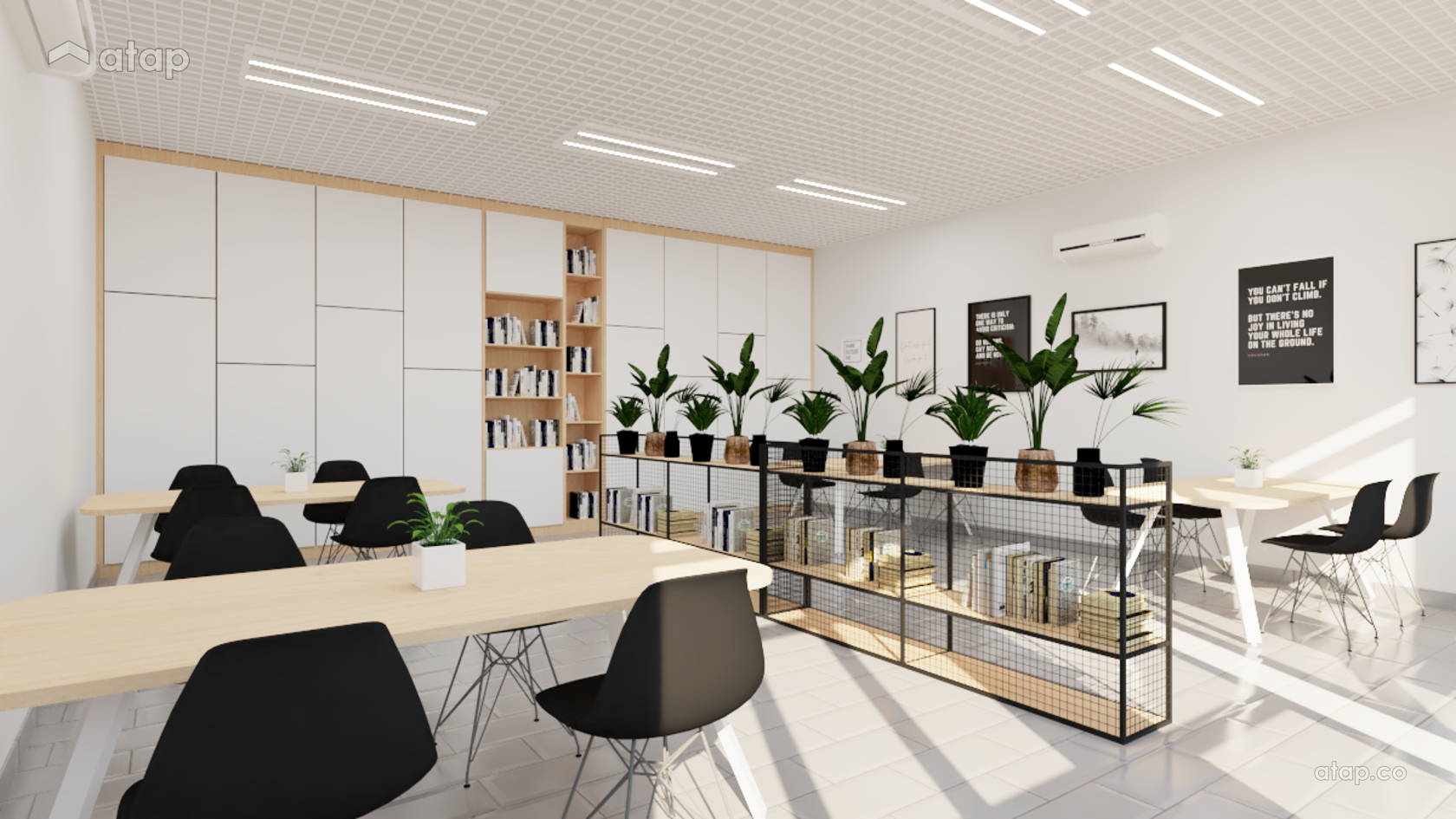 Minimalistic Modern Study Room condominium design ideas & photos ...