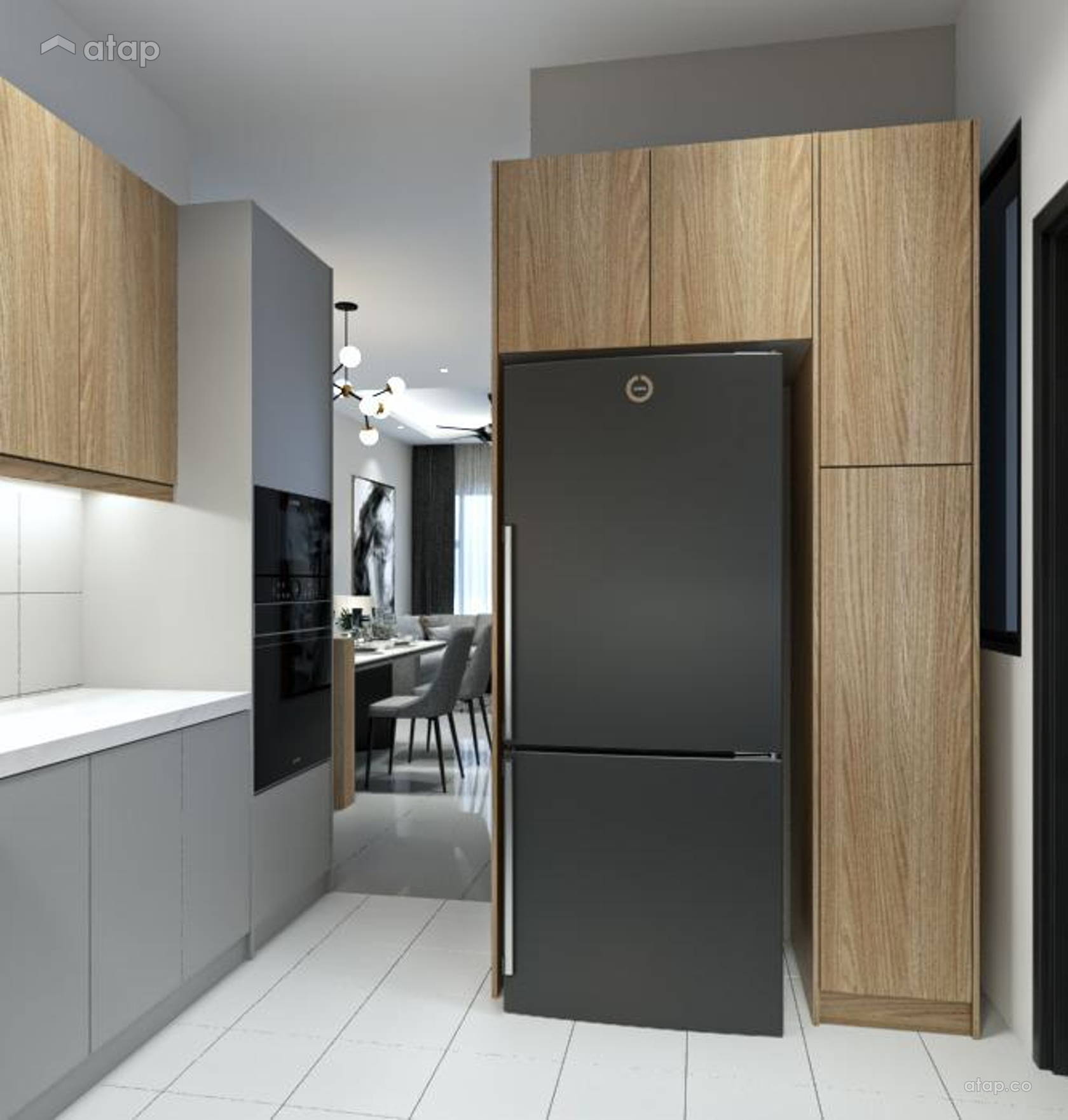 Minimalistic Scandinavian Kitchen condominium design ideas & photos ...