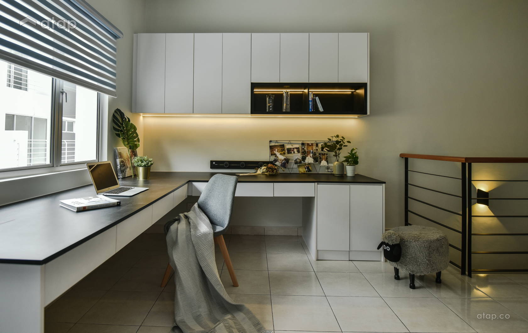 Scandinavian Study Room terrace design ideas & photos Malaysia | Atap.co