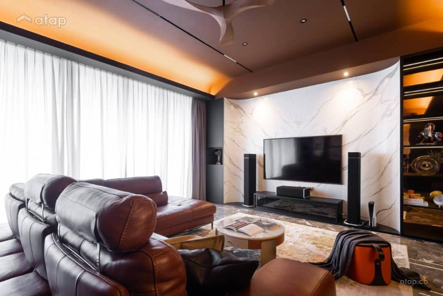 Contemporary Modern Living Room condominium design ideas & photos ...