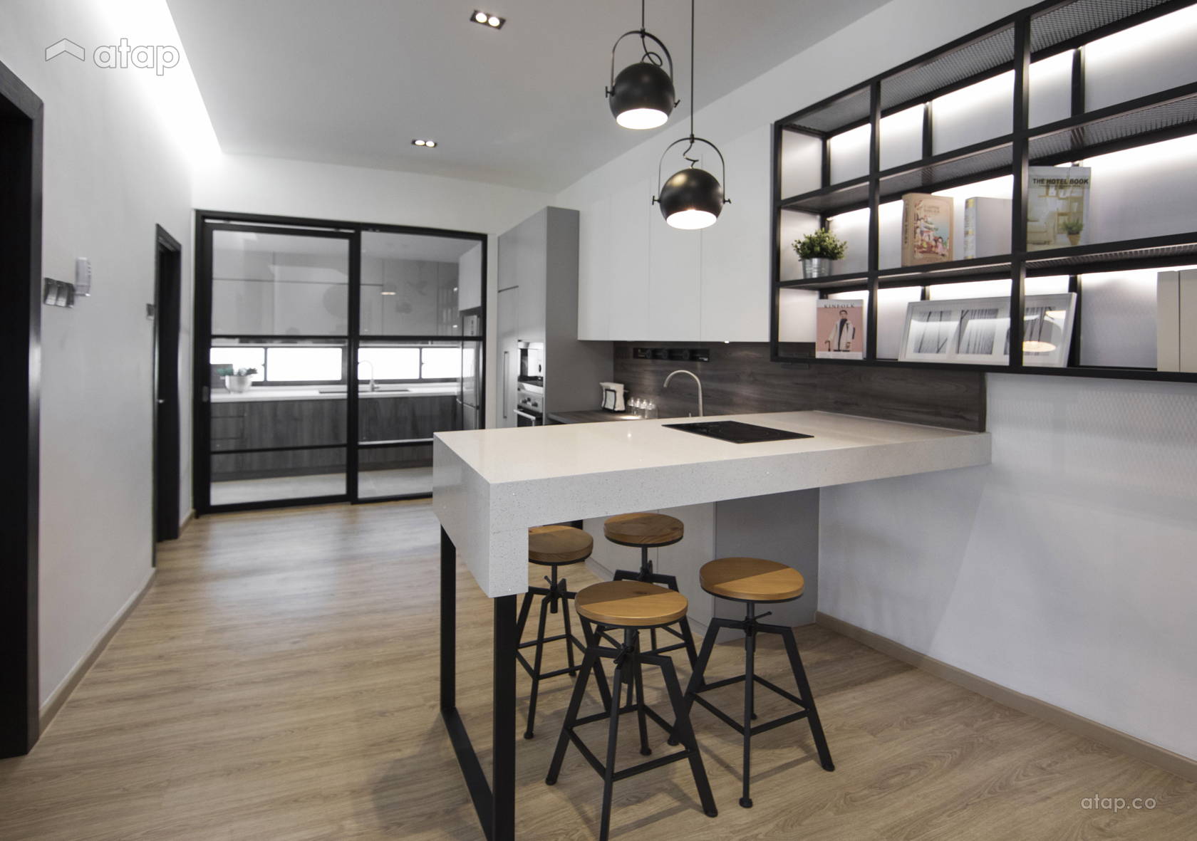 Contemporary Modern Kitchen semi-detached design ideas & photos ...