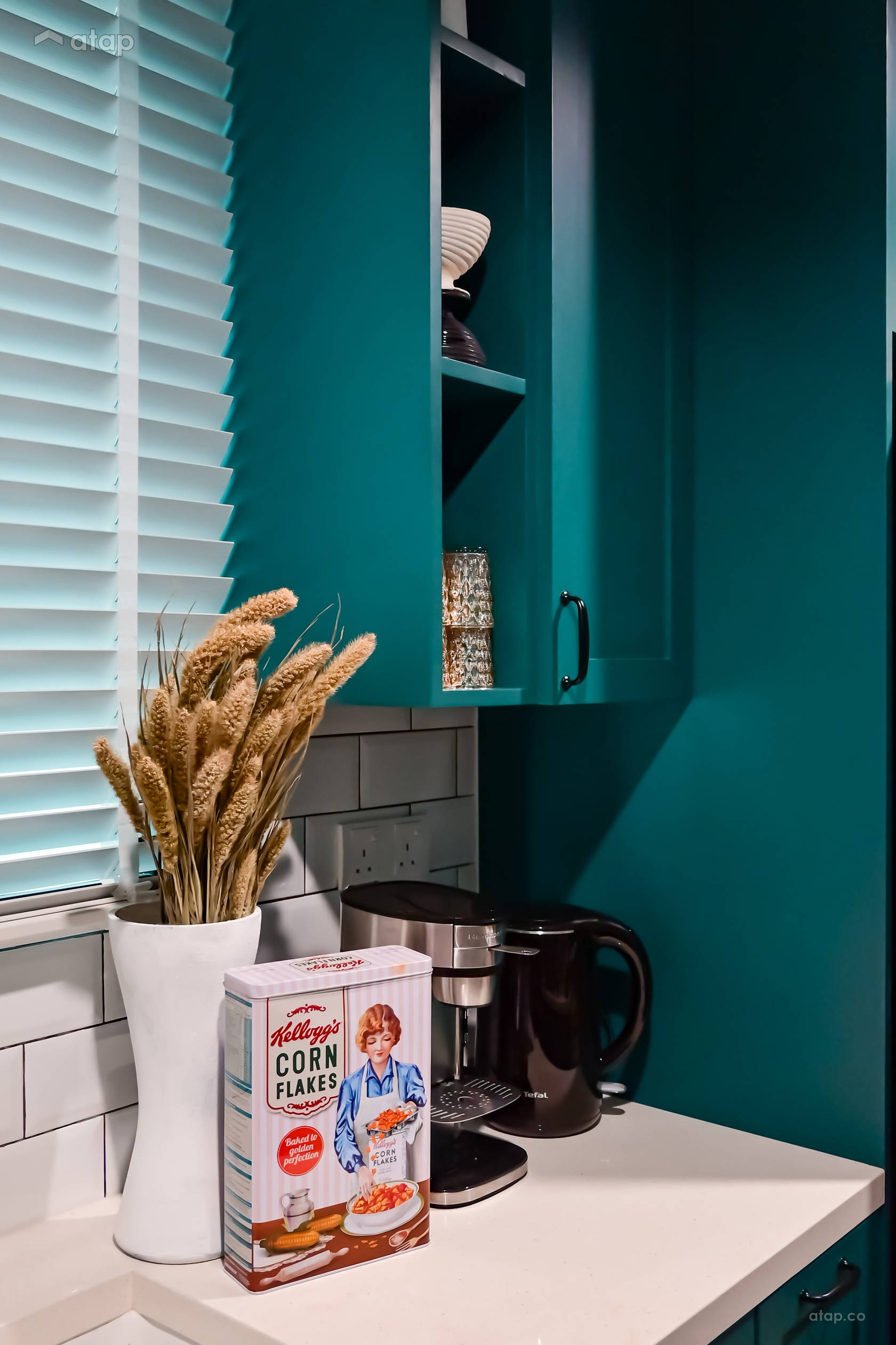 Country Vintage Kitchen condominium design ideas & photos Malaysia ...