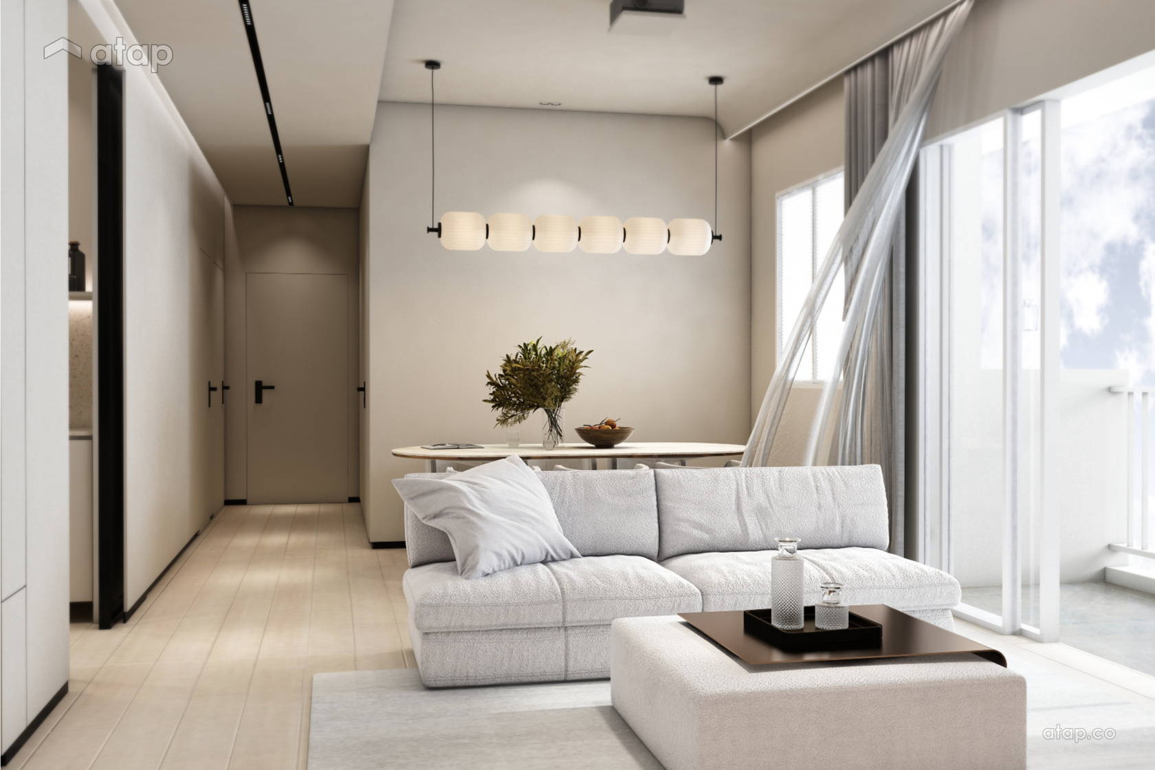 Minimalistic Modern Family Room Living Room condominium design ideas ...