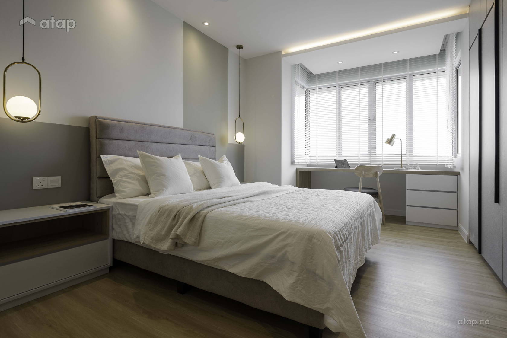 Classic Zen Bedroom condominium design ideas & photos Malaysia | Atap.co