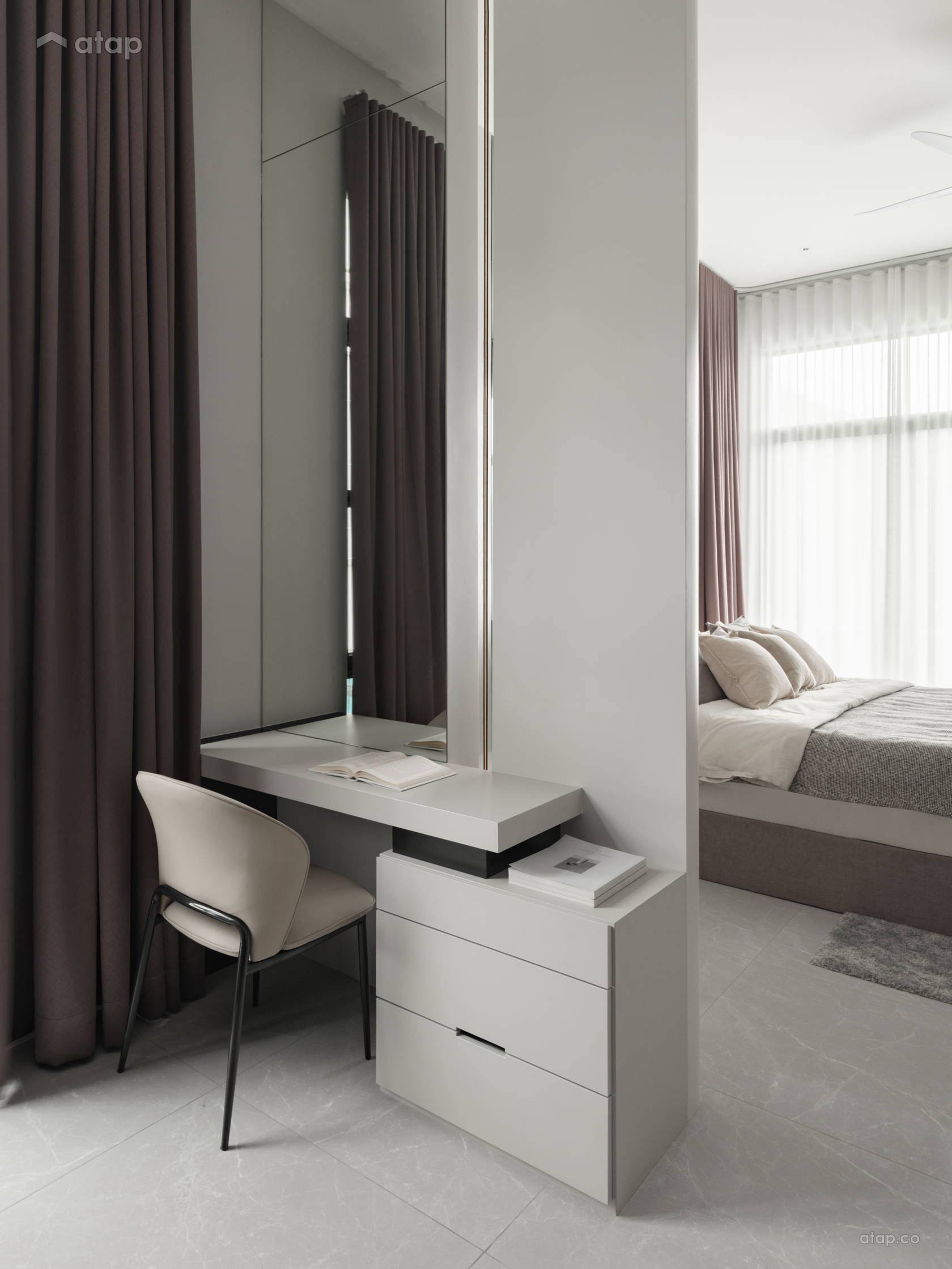 Minimalistic Bedroom semi-detached design ideas & photos Malaysia | Atap.co