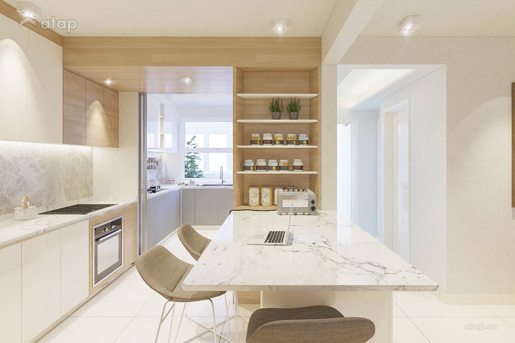 Asian Modern Kitchen terrace design ideas & photos Malaysia | Atap.co