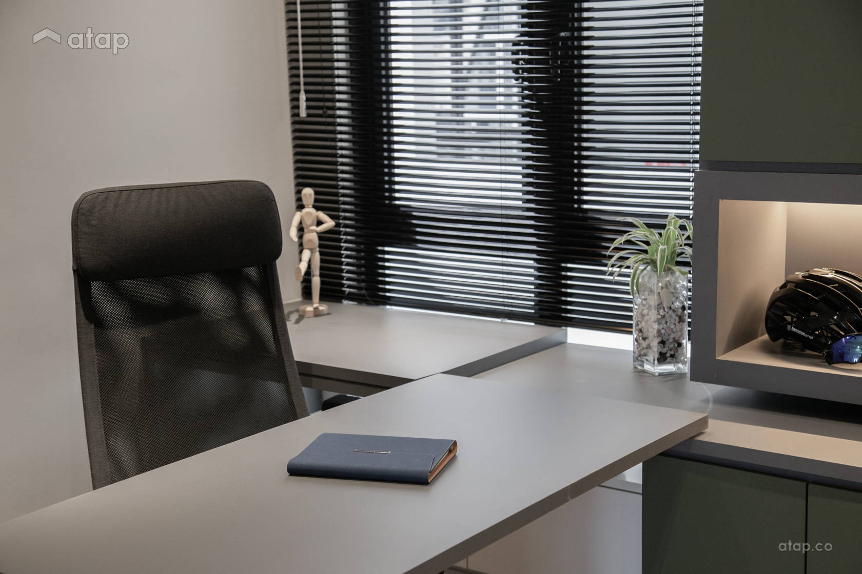 Contemporary Modern Office Study Room condominium design ideas & photos ...