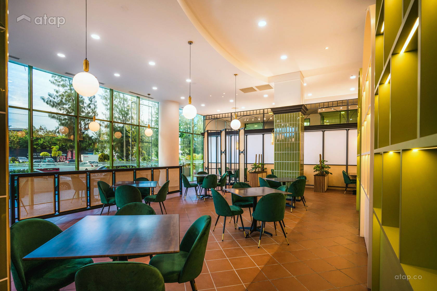 Asian Contemporary Dining Room Retail shophouse design ideas & photos ...