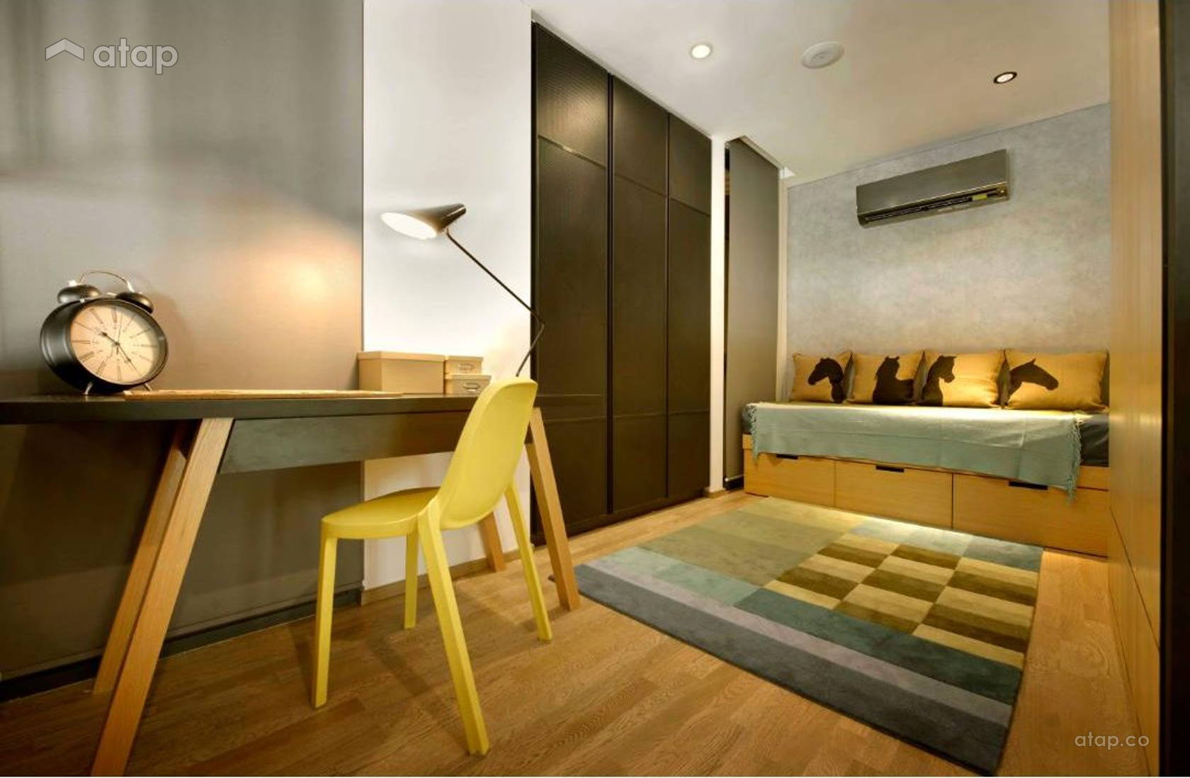 Contemporary Modern Study Room condominium design ideas & photos ...