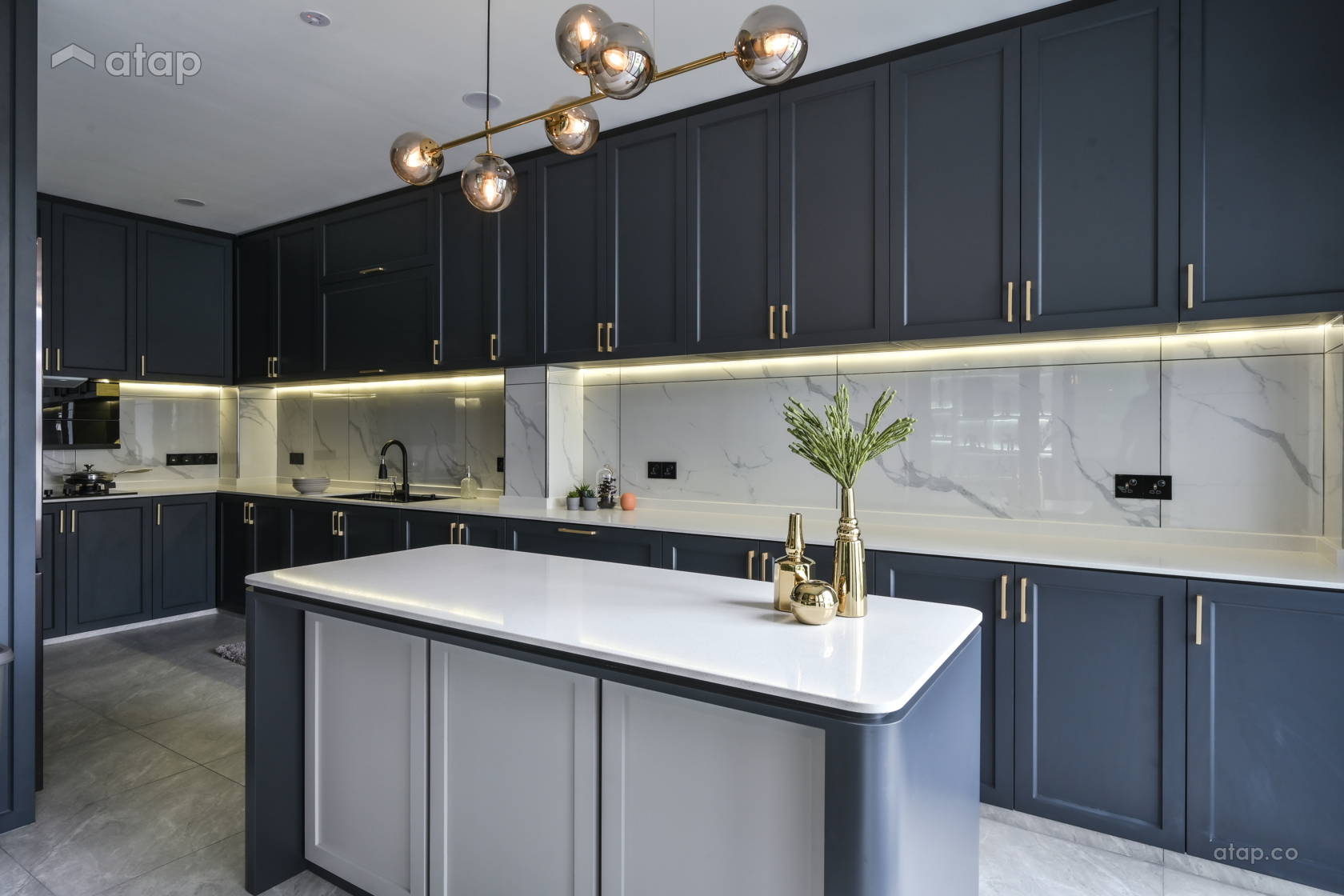 Contemporary Modern Kitchen semi-detached design ideas & photos ...