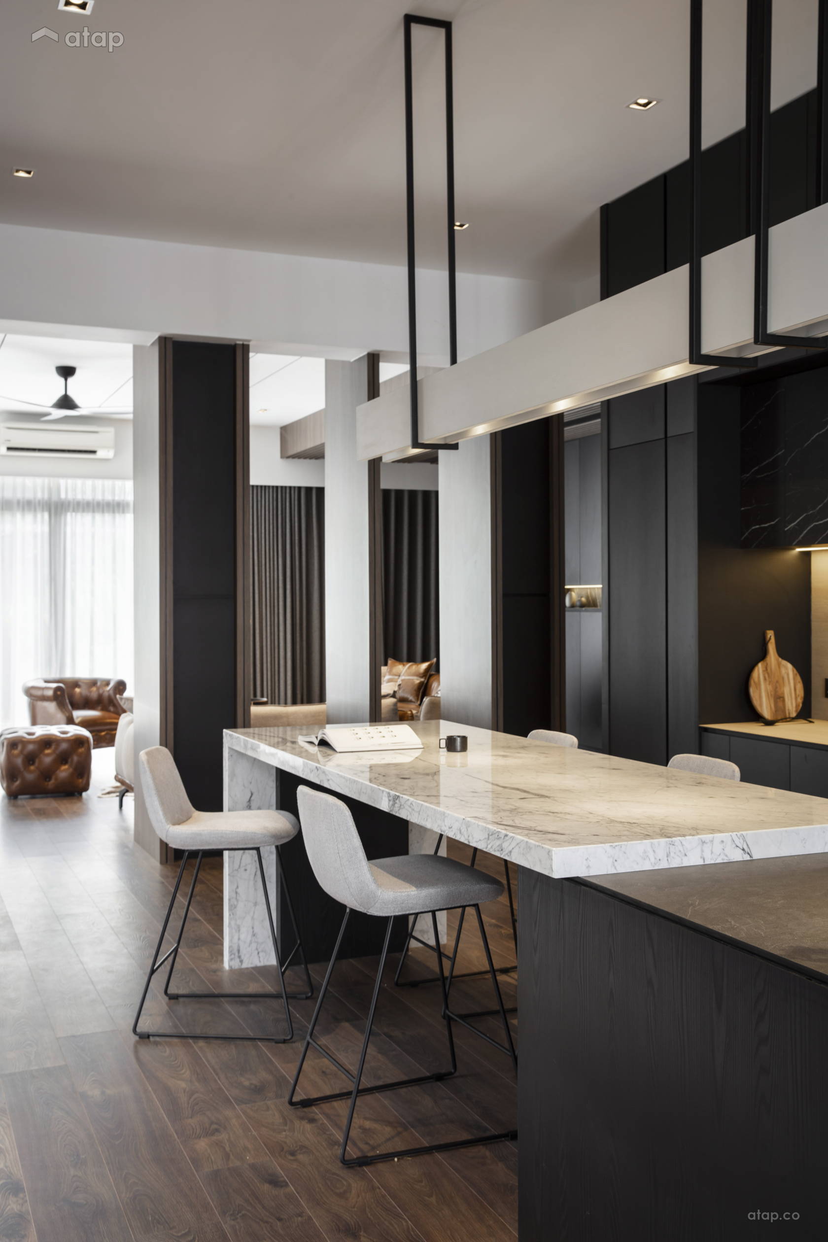 Contemporary Modern Kitchen semi-detached design ideas & photos ...