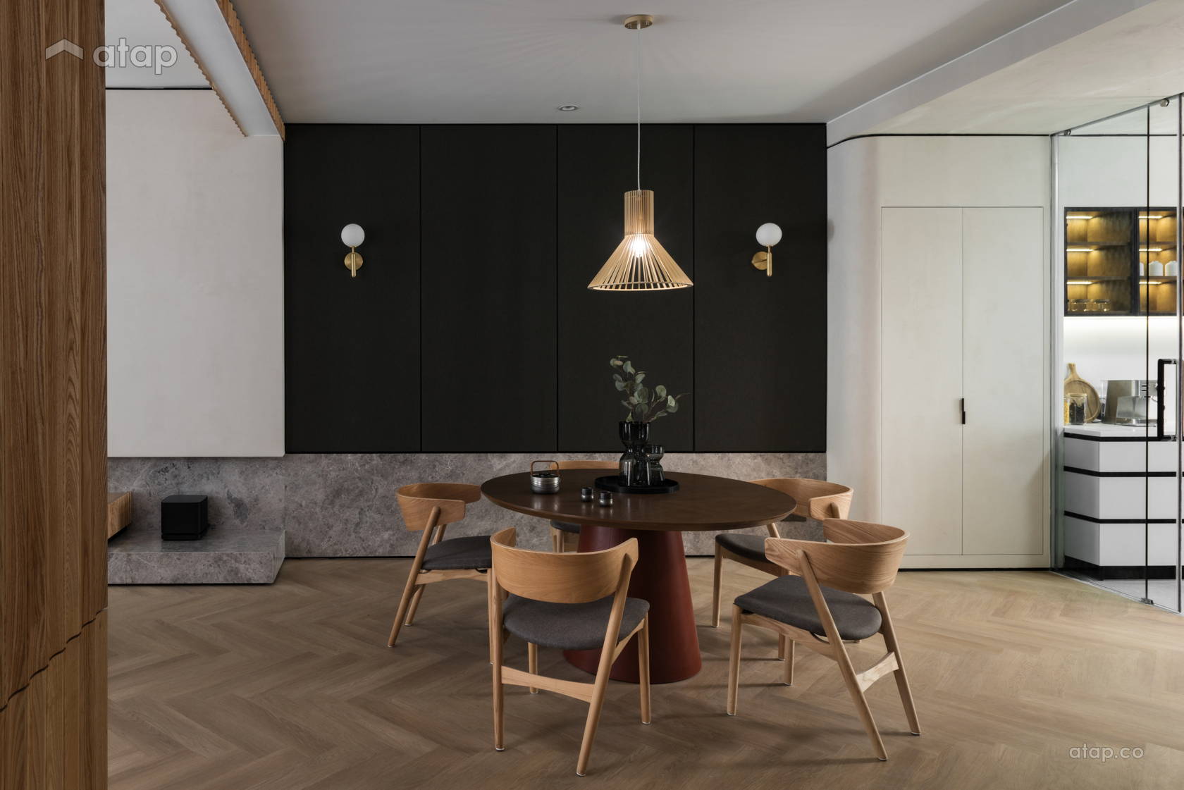 Modern Dining Room terrace design ideas & photos Malaysia | Atap.co