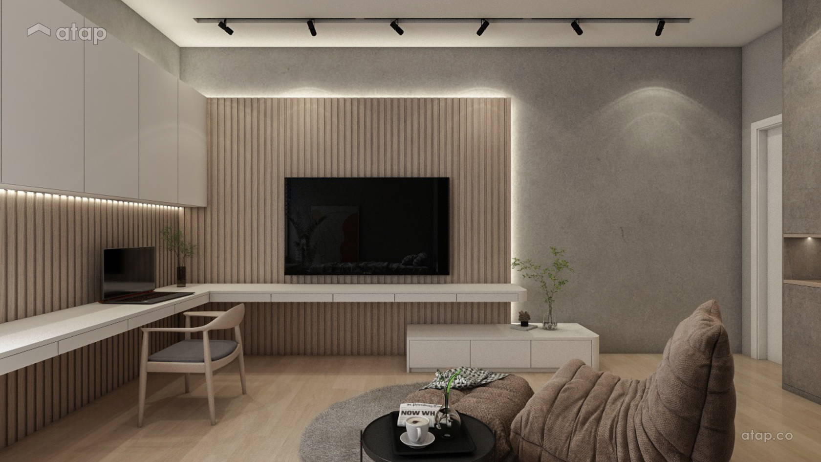 Modern Zen Study Room semi-detached design ideas & photos Malaysia ...