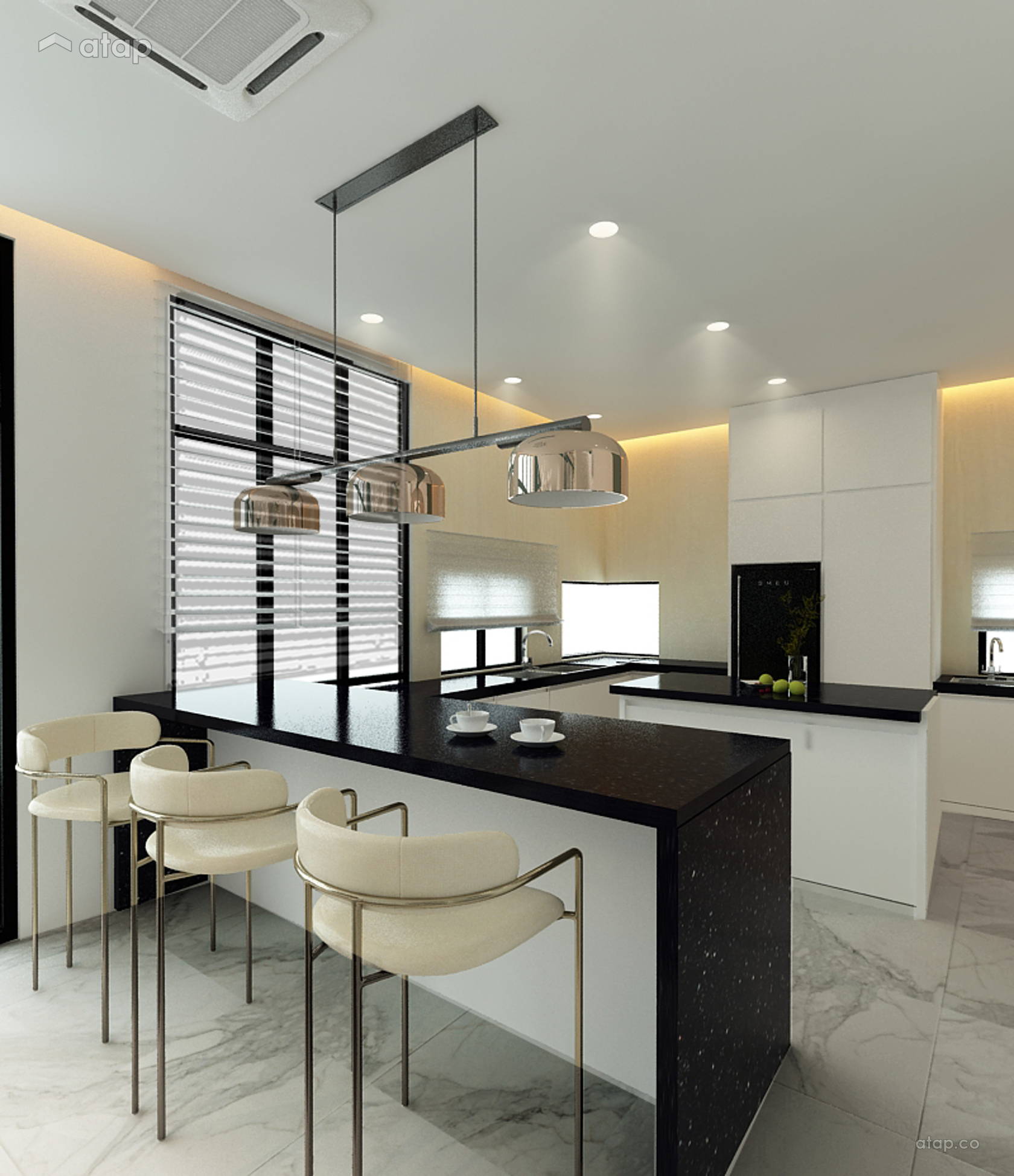Modern Kitchen semi-detached design ideas & photos Malaysia | Atap.co