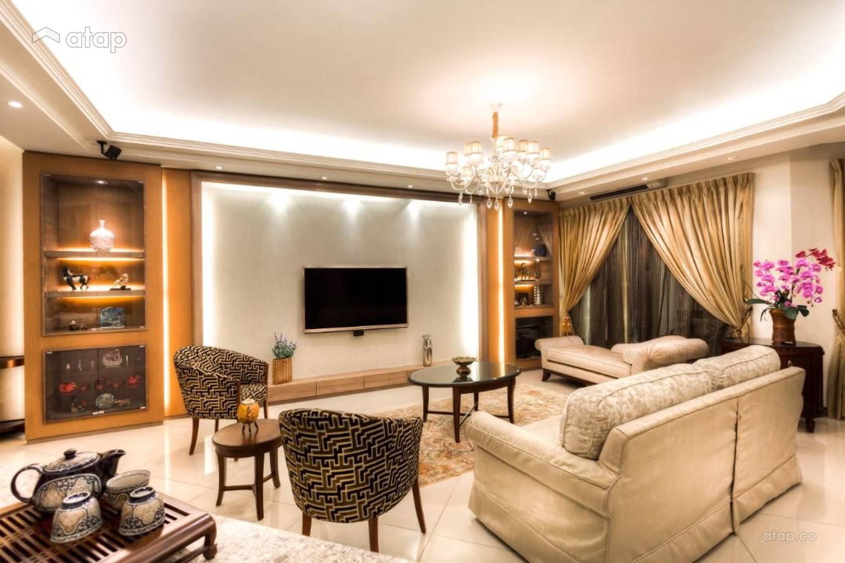 Classic Modern Balcony Living Room condominium design ideas & photos ...