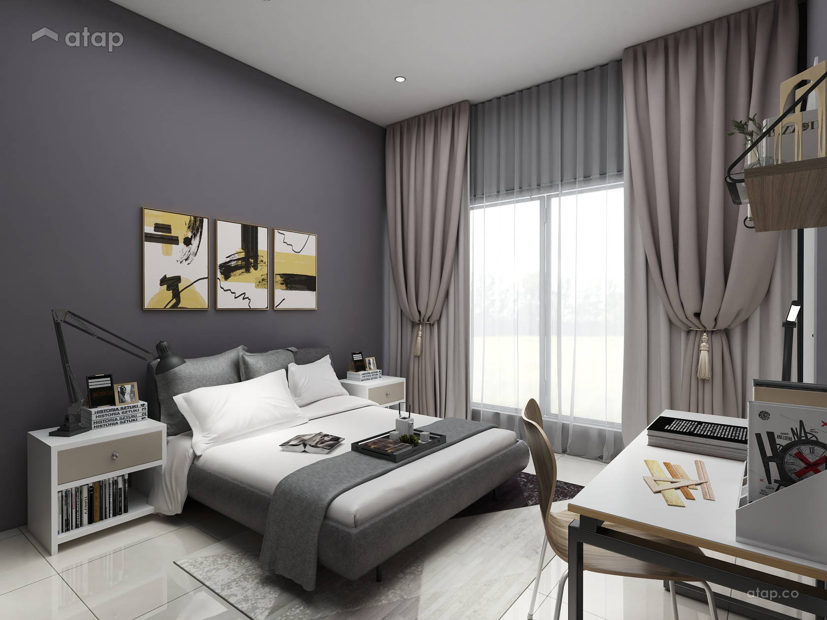 Contemporary Modern Bedroom terrace design ideas & photos Malaysia ...