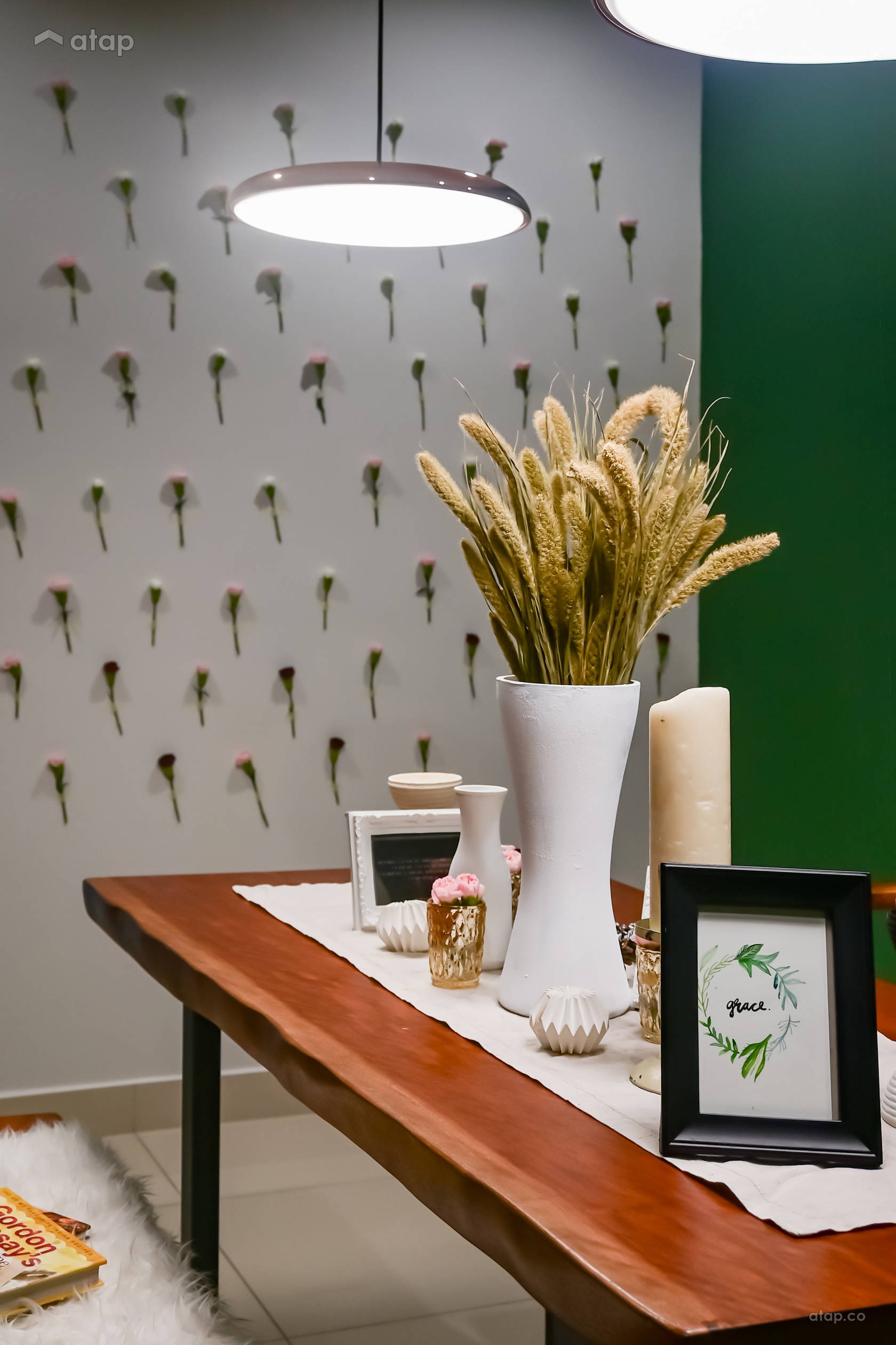 Industrial Vintage Dining Room condominium design ideas & photos ...