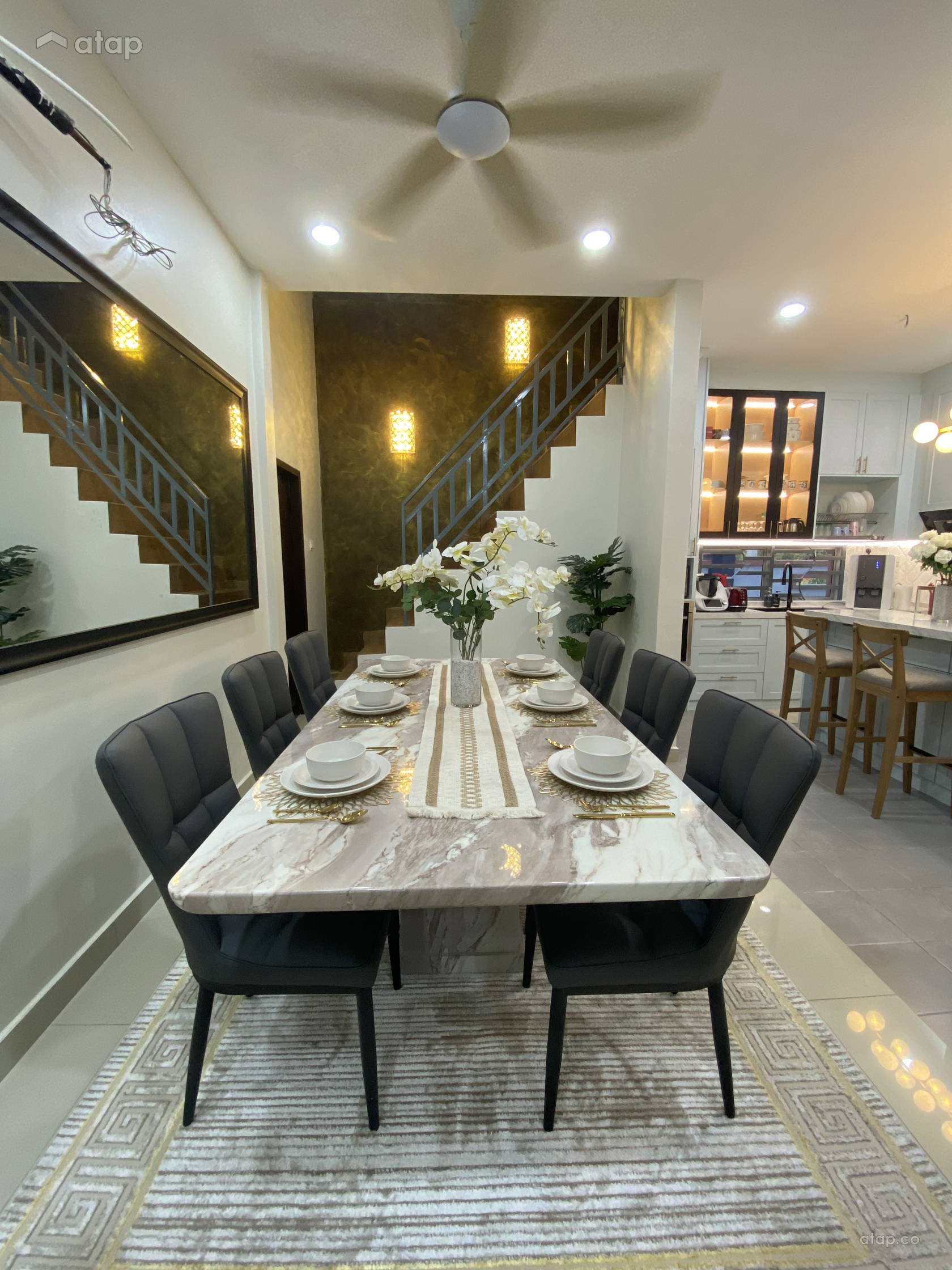 Classic Modern Dining Room terrace design ideas & photos Malaysia | Atap.co