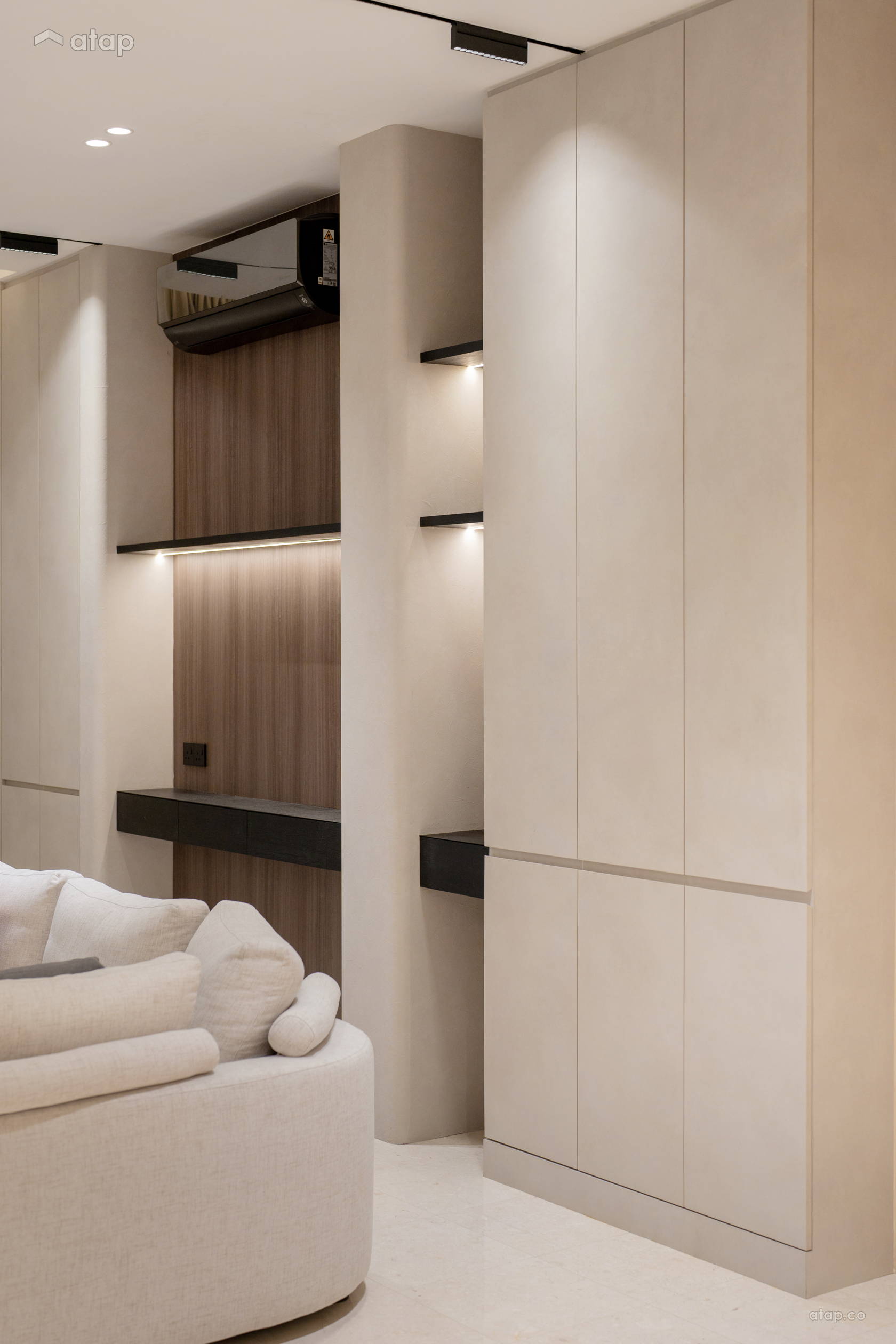 Contemporary Minimalistic Living Room condominium design ideas & photos ...