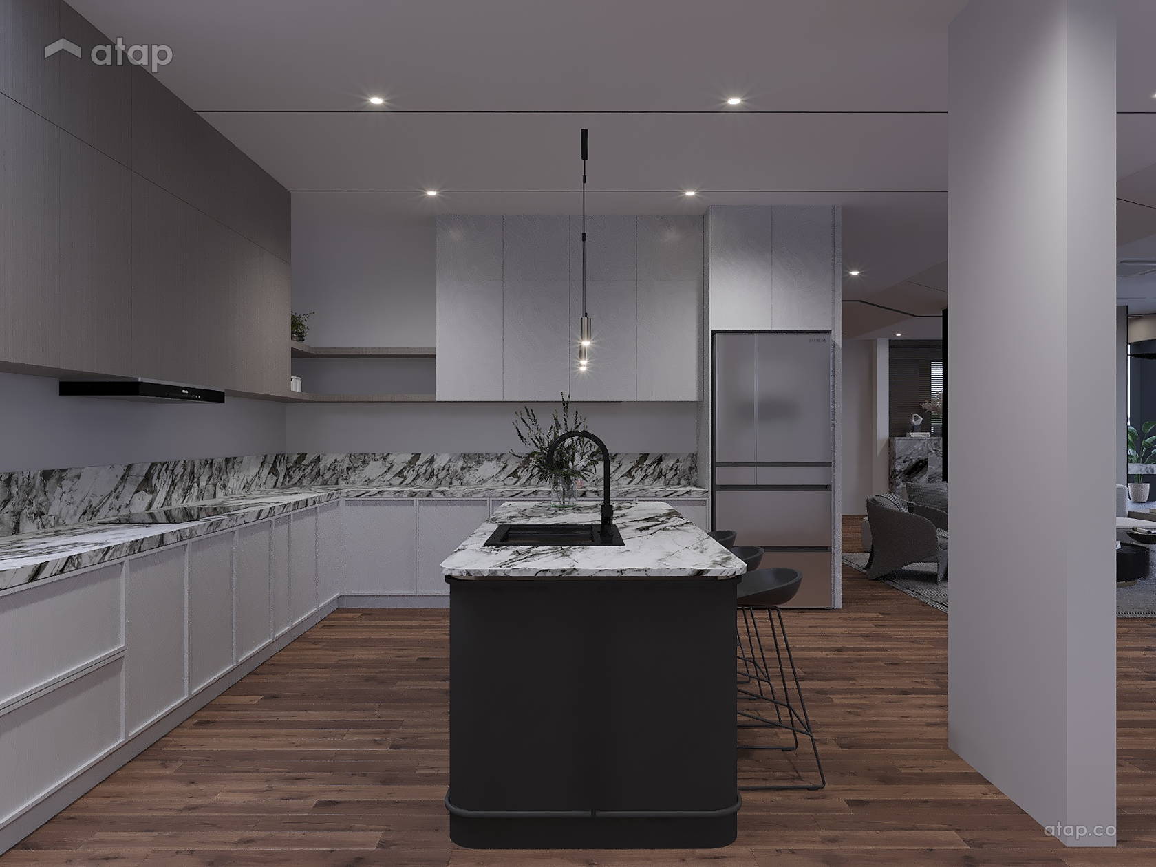 Contemporary Modern Kitchen bungalow design ideas & photos Malaysia ...