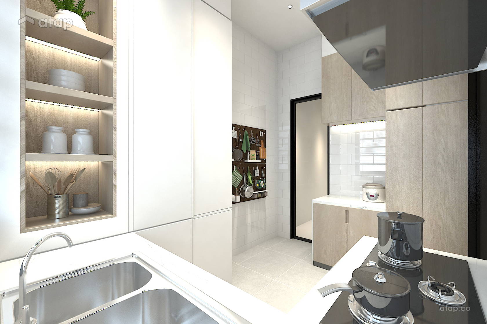 Contemporary Modern Kitchen condominium design ideas & photos Malaysia ...