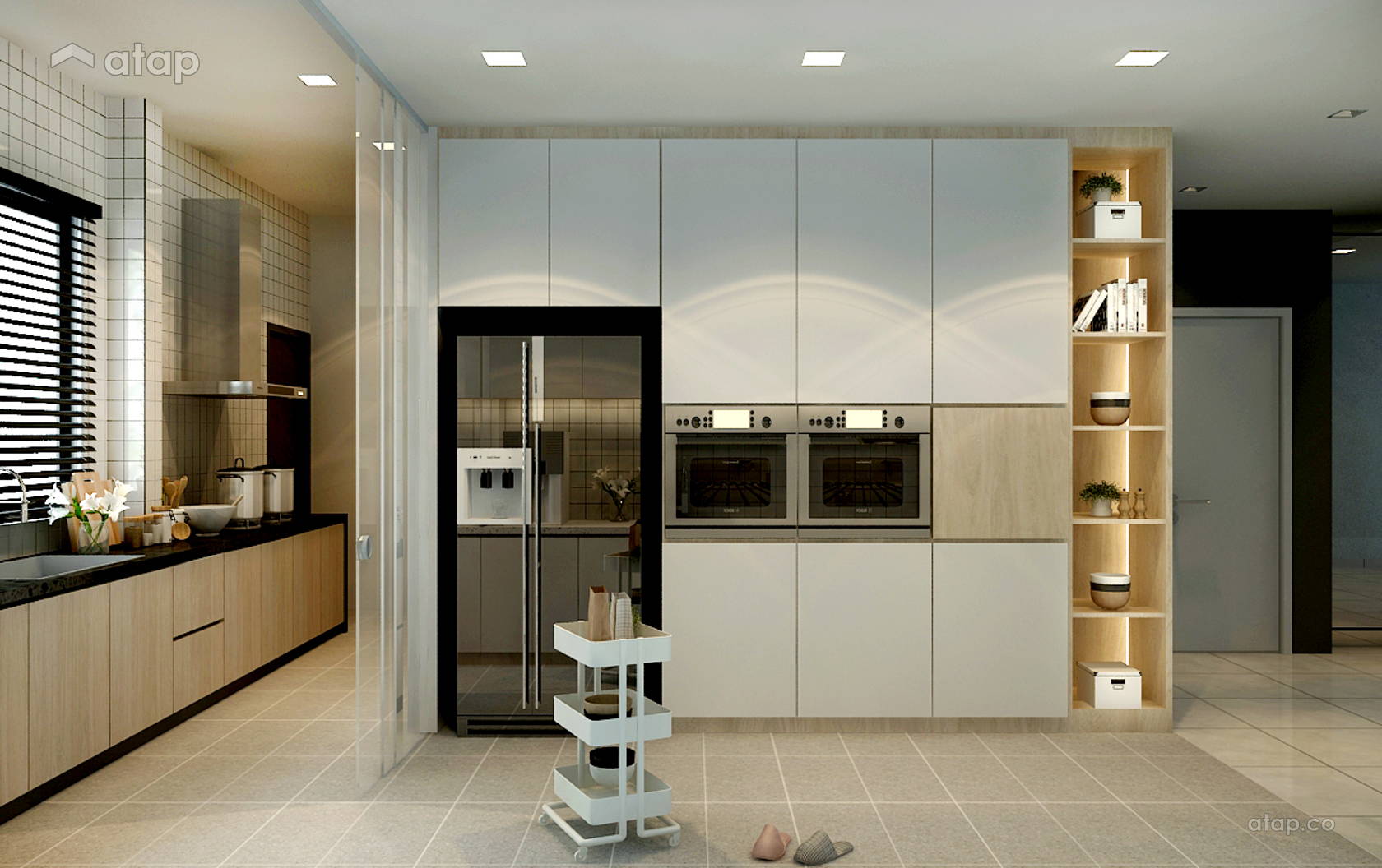 Contemporary Minimalistic Kitchen terrace design ideas & photos ...