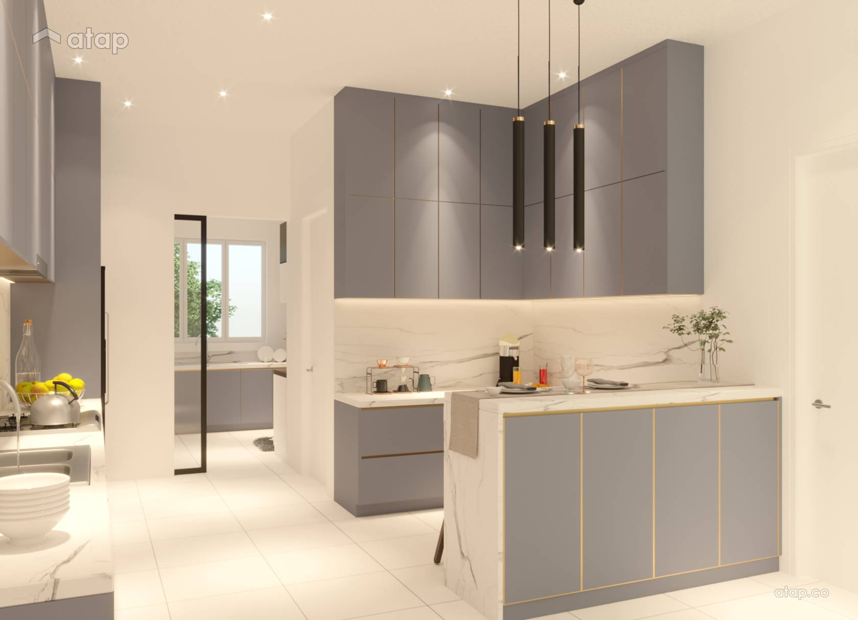 Classic Kitchen semi-detached design ideas & photos Malaysia | Atap.co