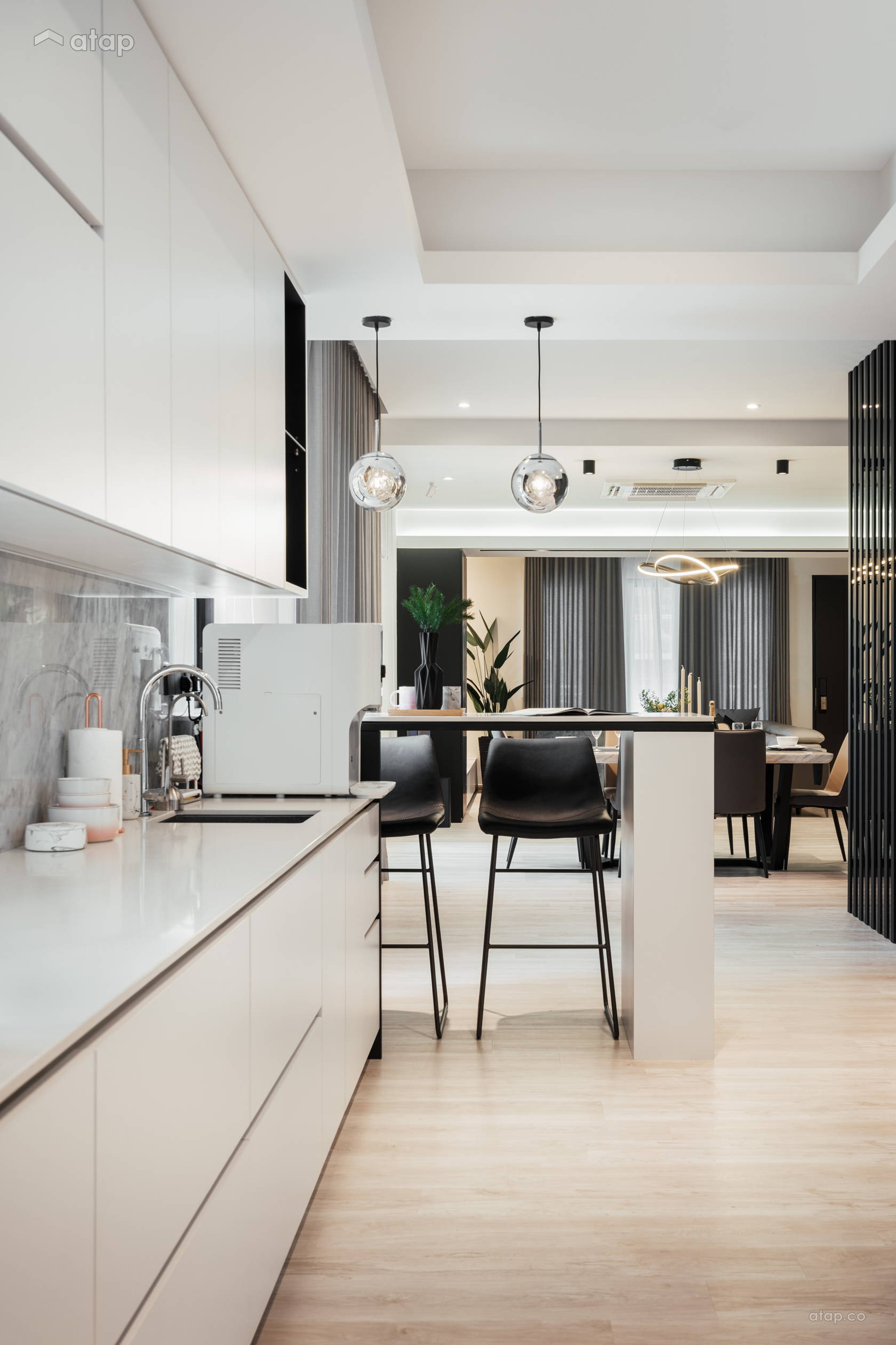 Contemporary Modern Kitchen semi-detached design ideas & photos ...