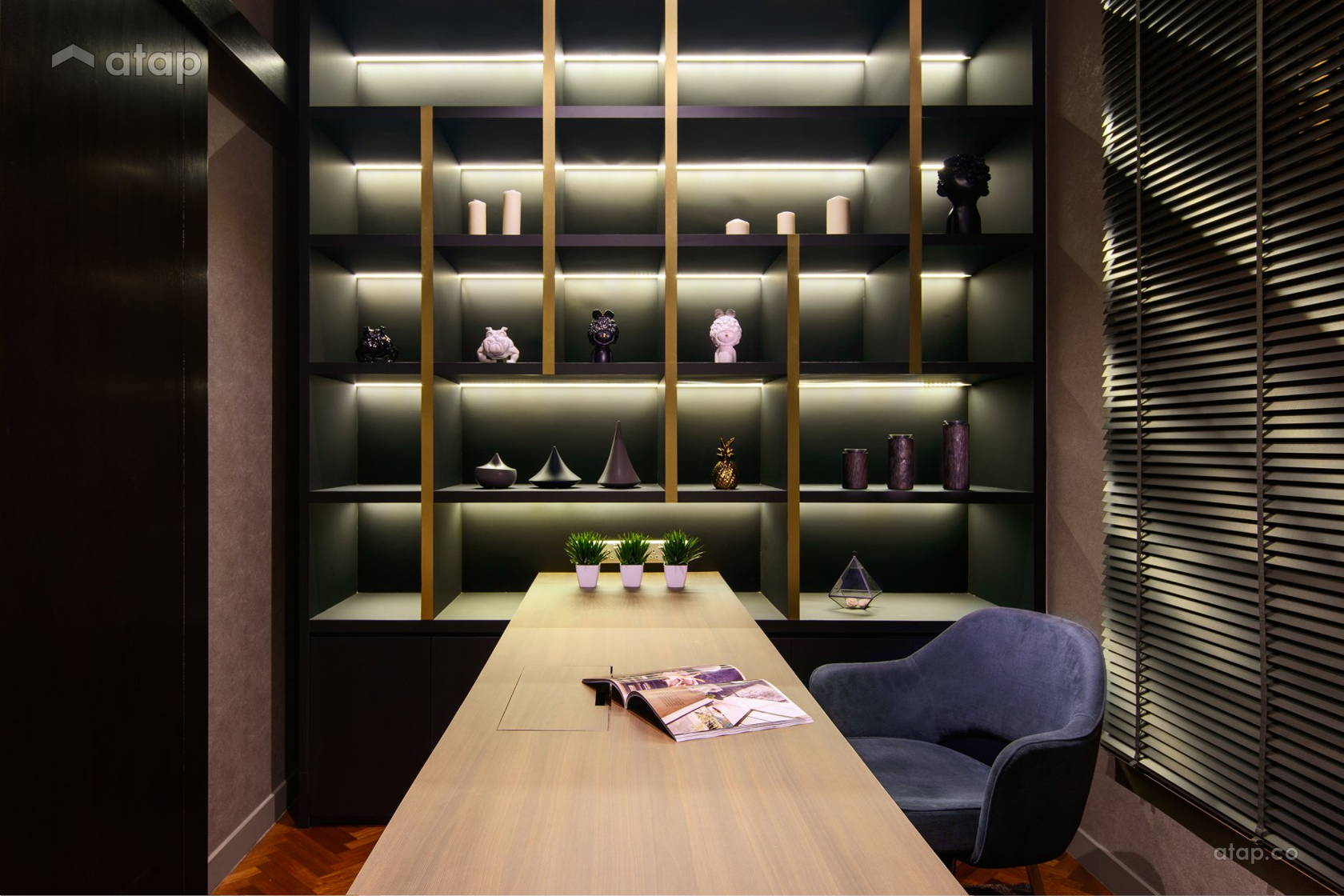 Contemporary Modern Study Room condominium design ideas & photos ...