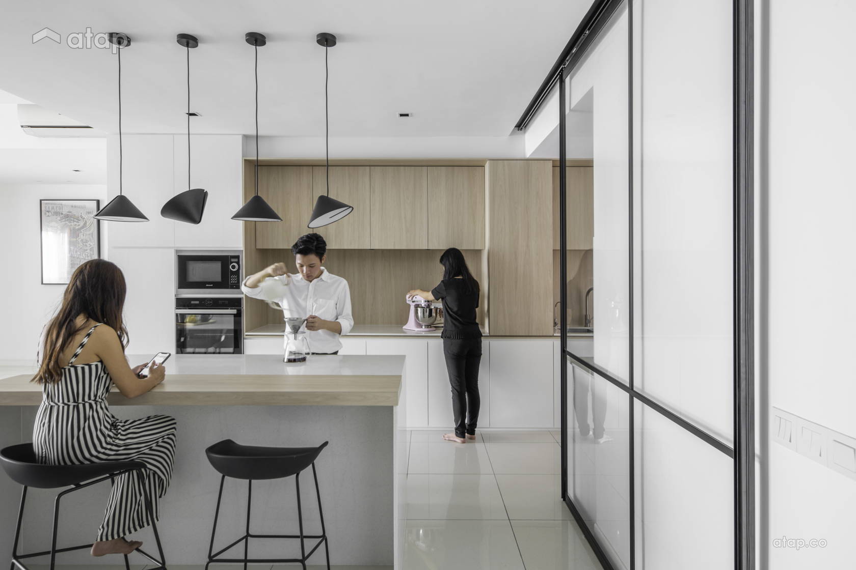 Modern Zen Kitchen condominium design ideas & photos Malaysia | Atap.co