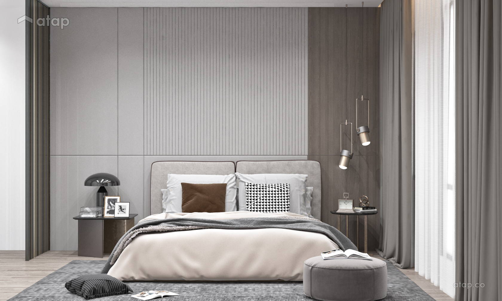 Contemporary Modern Bedroom semi-detached design ideas & photos ...