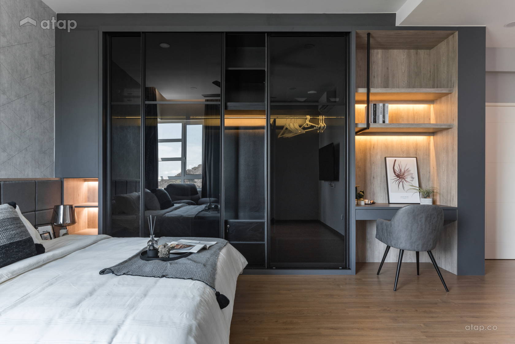 Contemporary Modern Bedroom condominium design ideas & photos Malaysia ...
