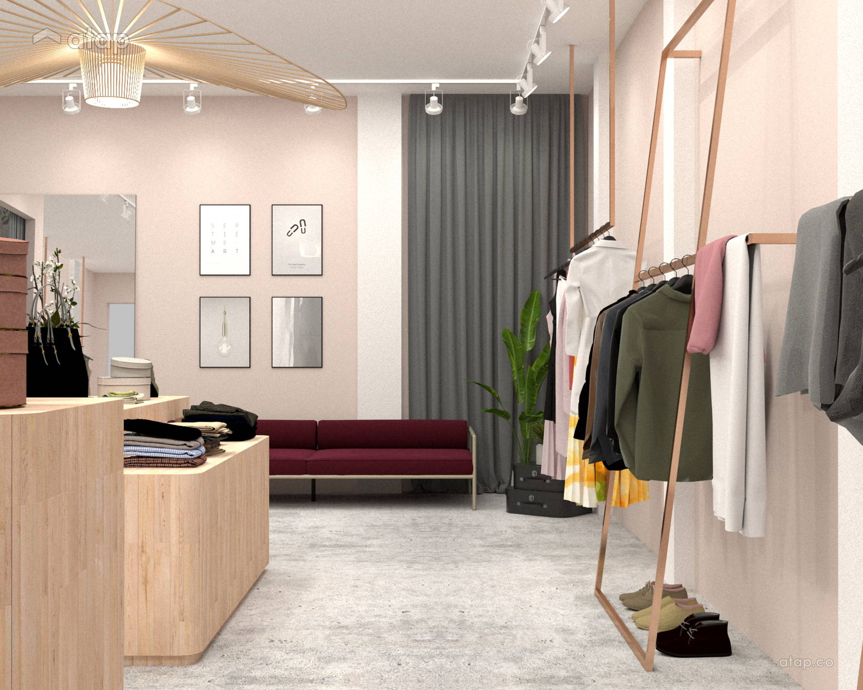 Classic Zen Retail shopping mall design ideas & photos Malaysia | Atap.co