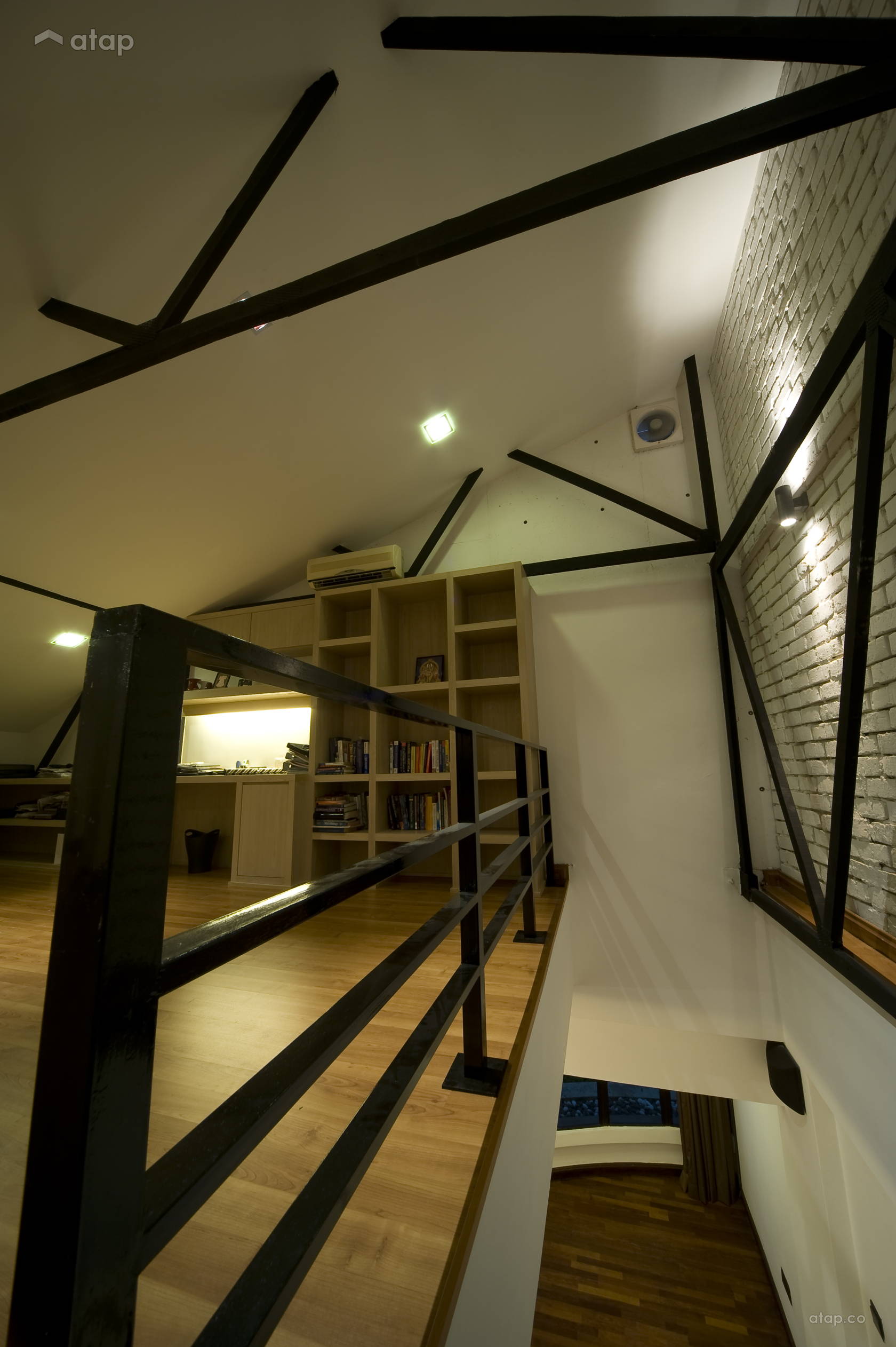 Retro Rustic Study Room condominium design ideas & photos Malaysia ...