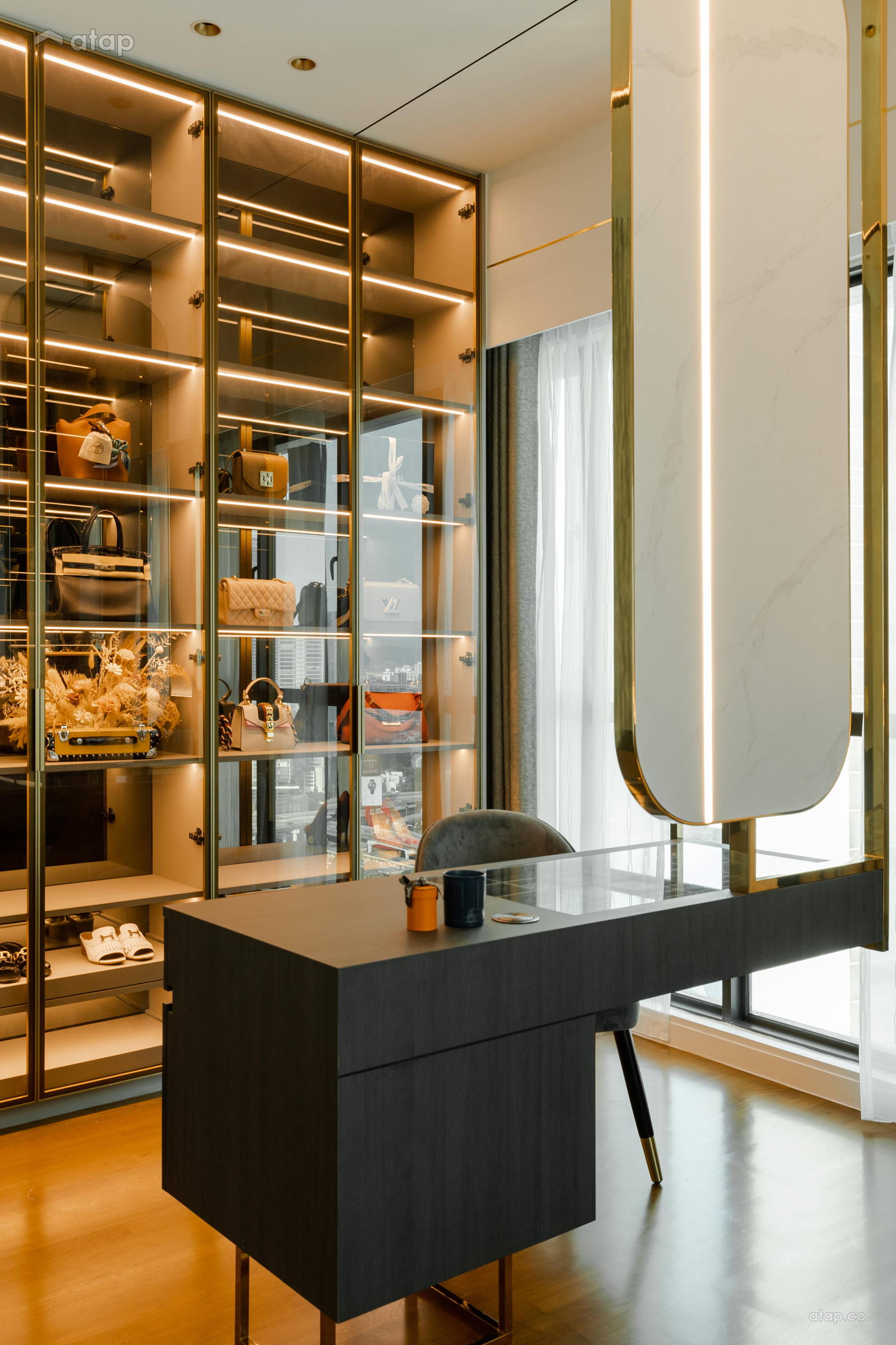 Asian Modern Bedroom condominium design ideas & photos Malaysia | Atap.co