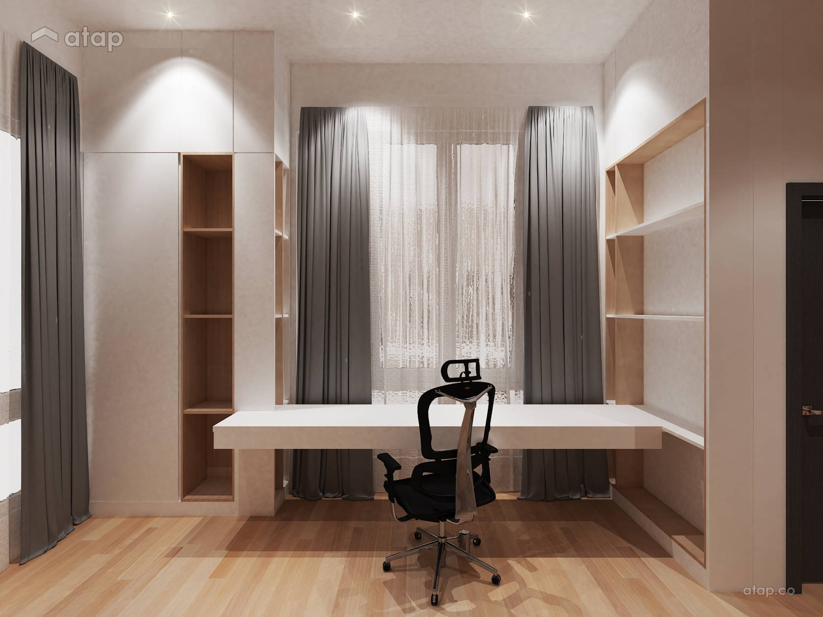 Modern Zen Study Room terrace design ideas & photos Malaysia | Atap.co