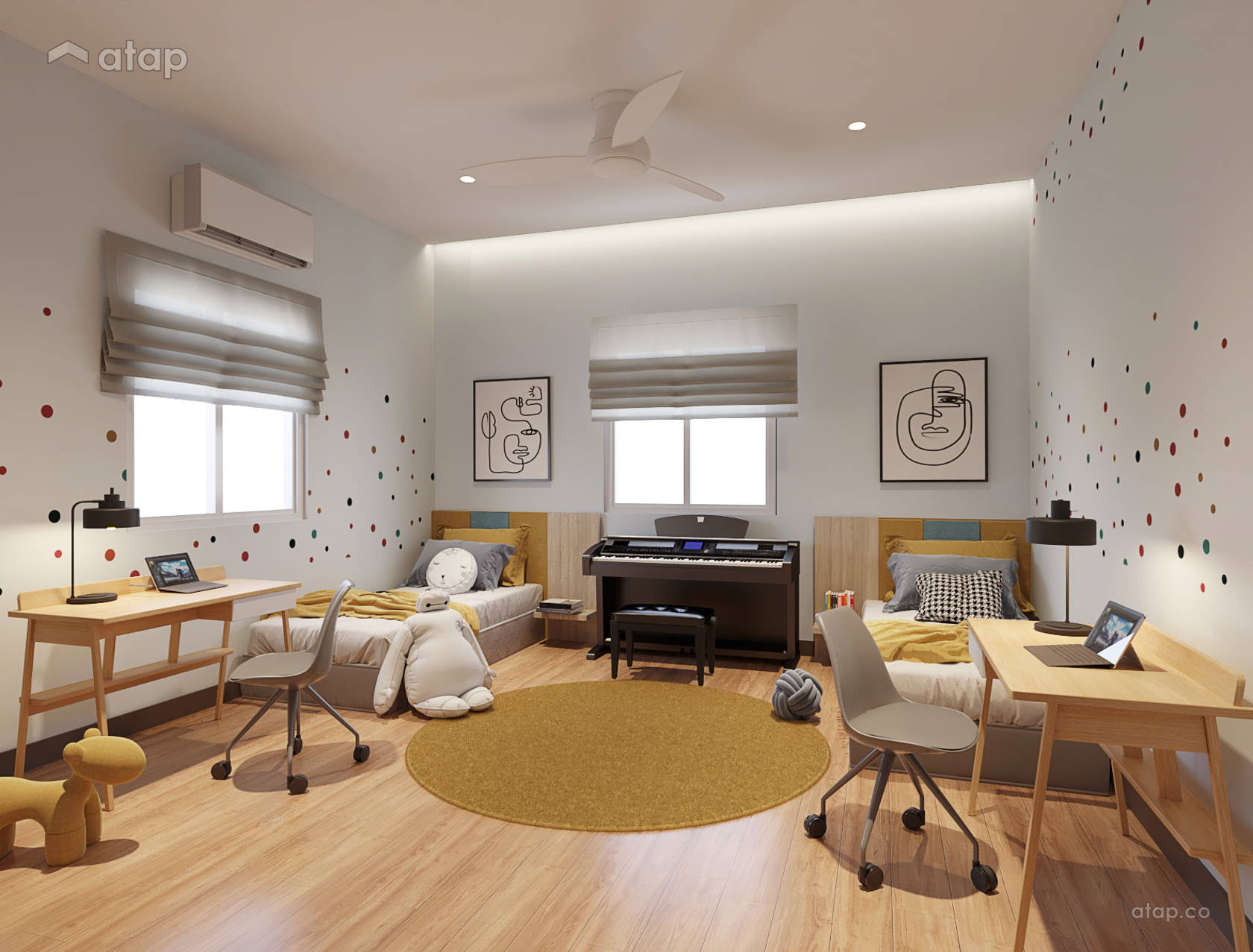 Contemporary Modern Kids semi-detached design ideas & photos Malaysia ...