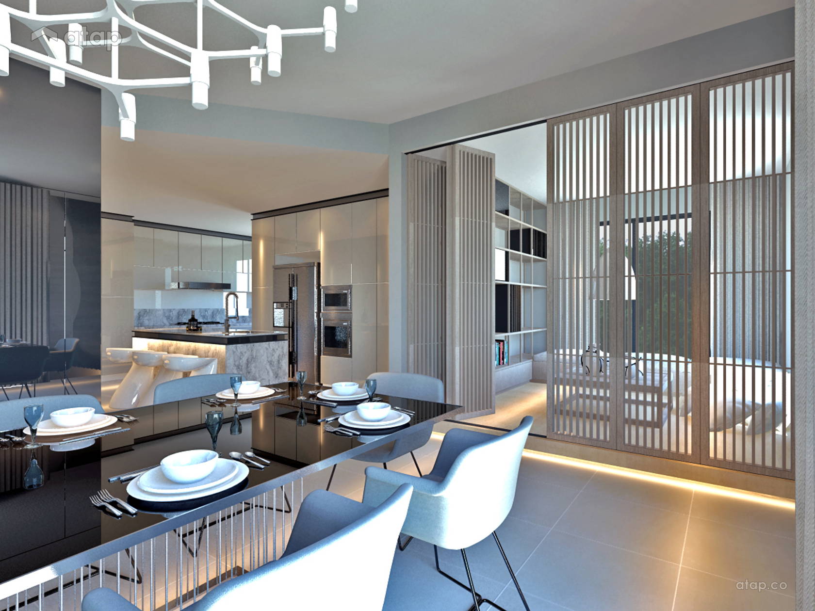 Modern Zen Kitchen semi-detached design ideas & photos Malaysia | Atap.co