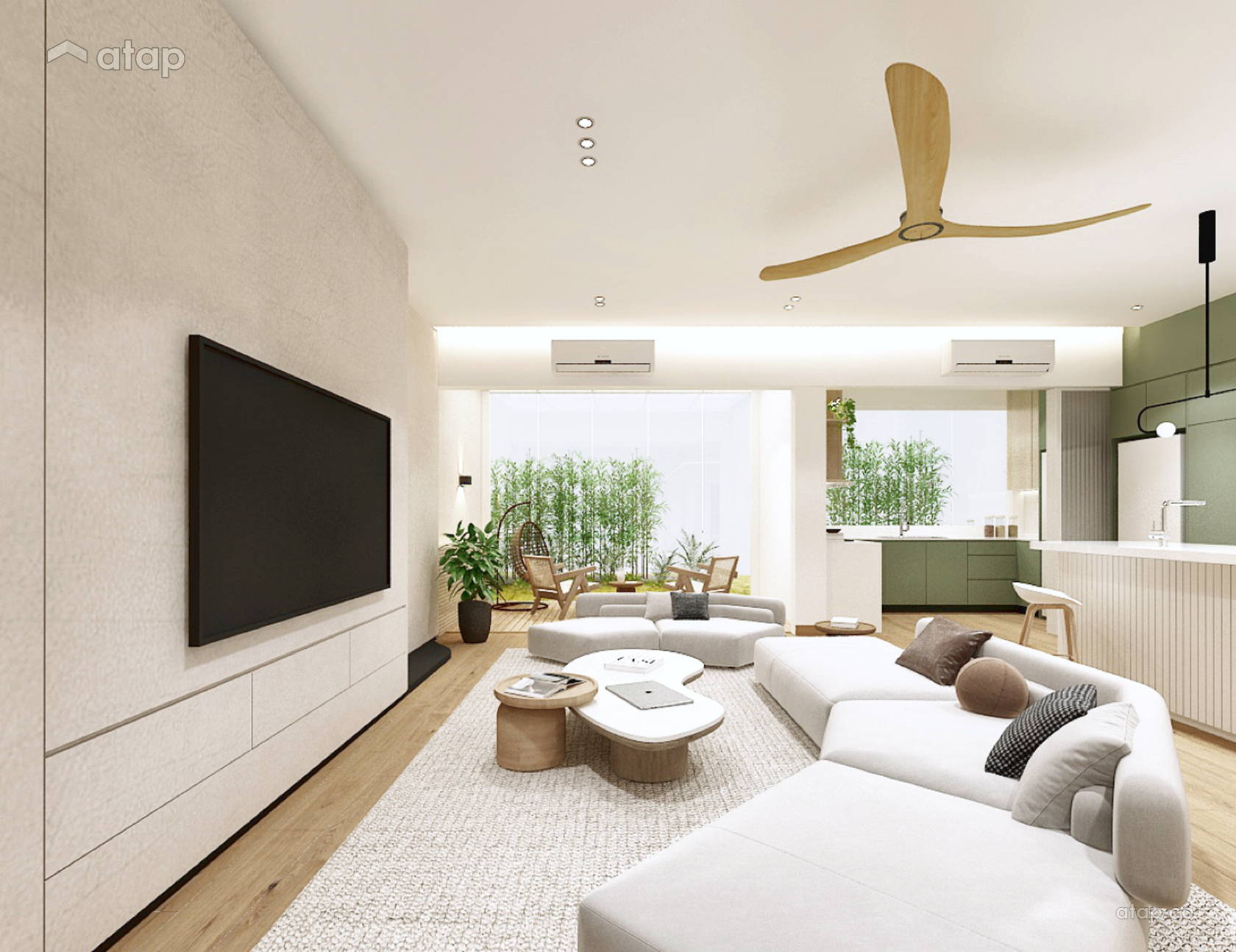 Contemporary Living Room semi-detached design ideas & photos Malaysia ...