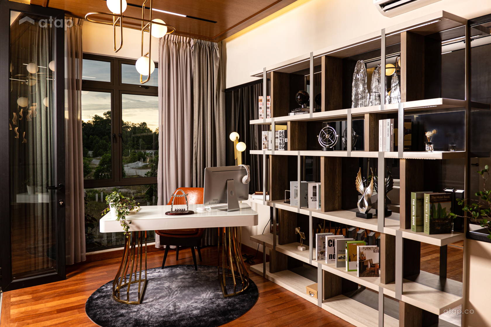 Modern Rustic Study Room semi-detached design ideas & photos Malaysia ...