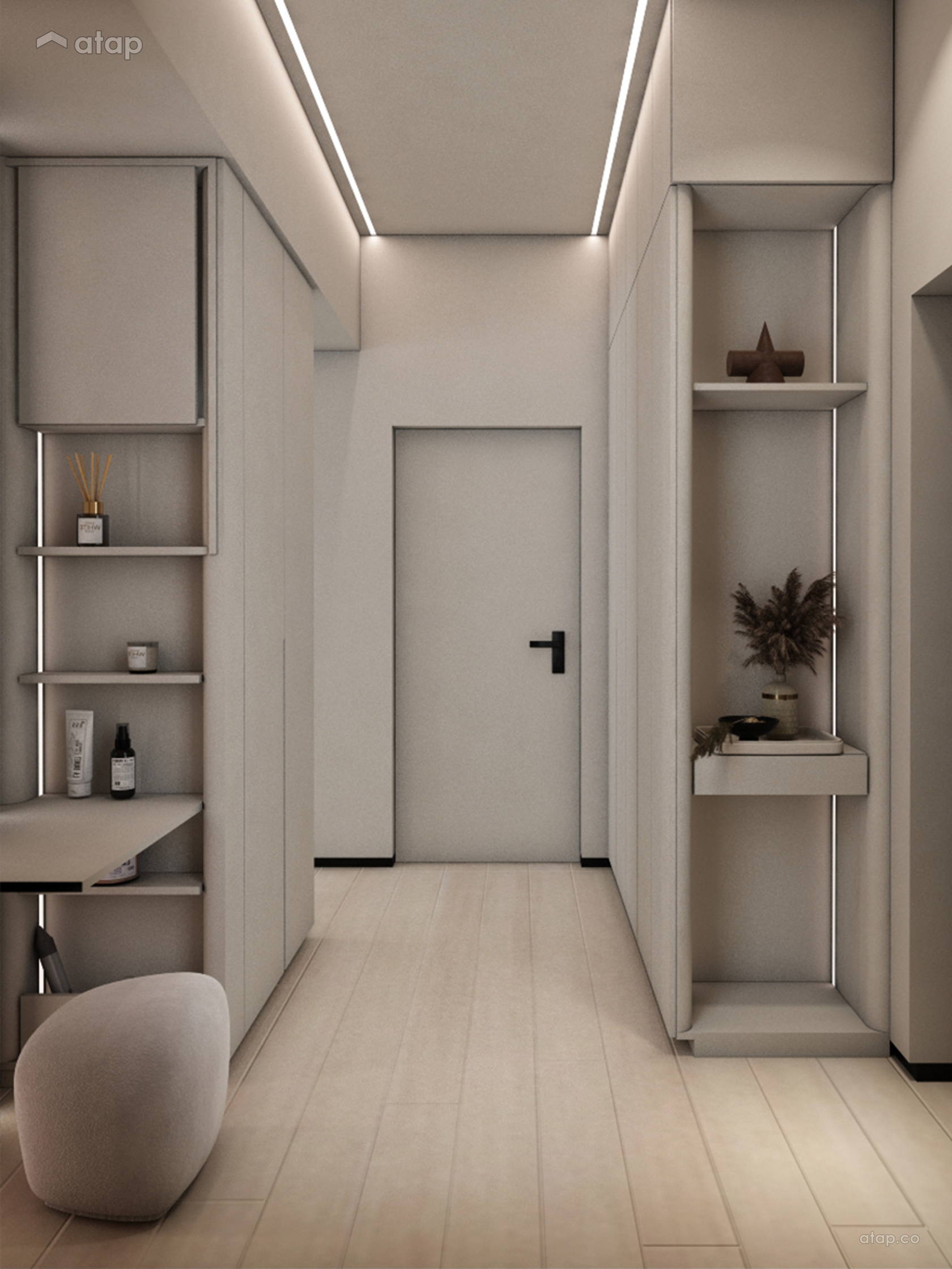 Minimalistic Modern Bedroom condominium design ideas & photos Malaysia ...