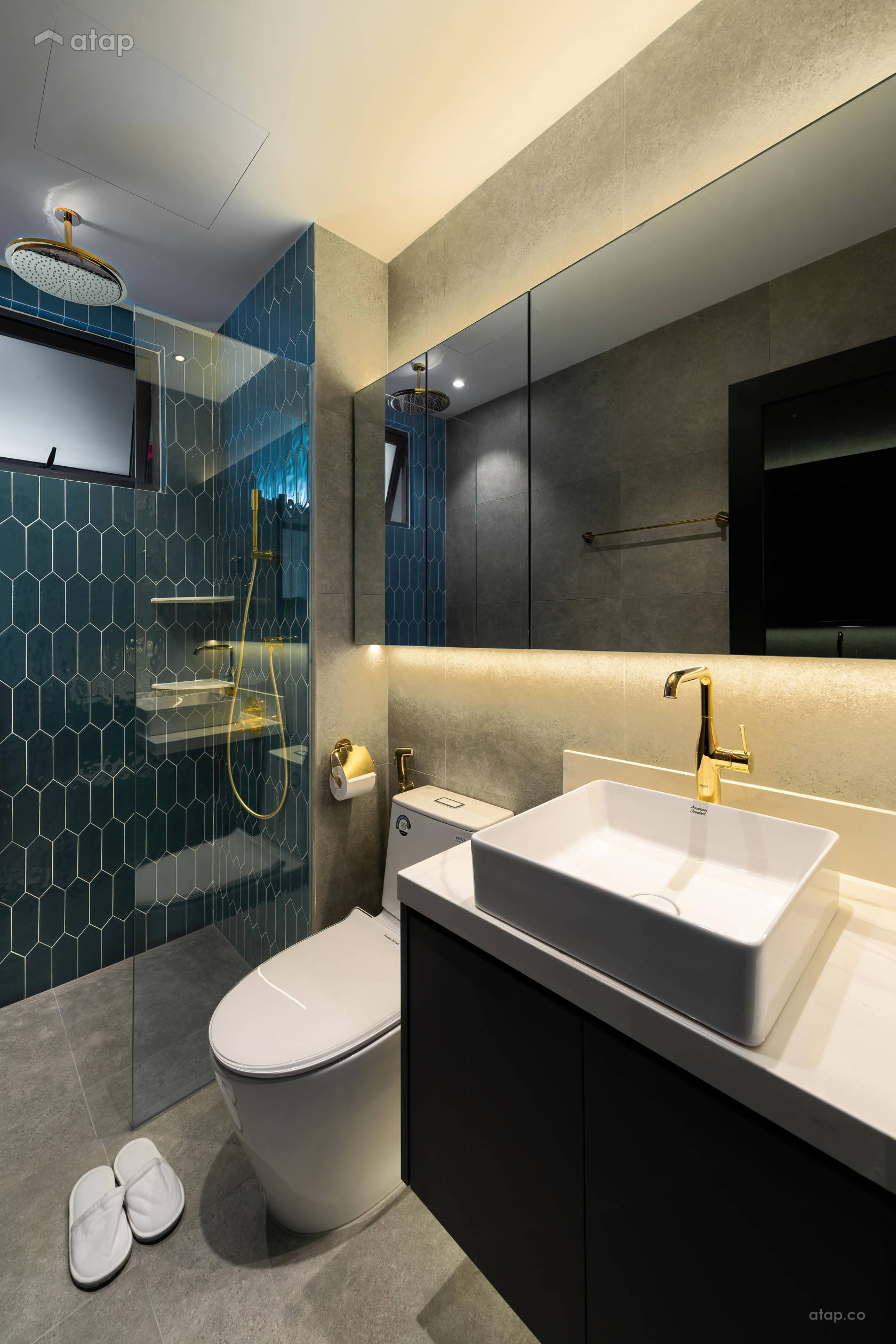 Modern Bathroom condominium design ideas & photos Malaysia | Atap.co