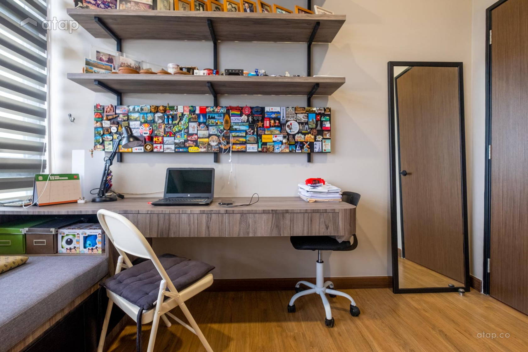 Industrial Rustic Study Room condominium design ideas & photos Malaysia ...