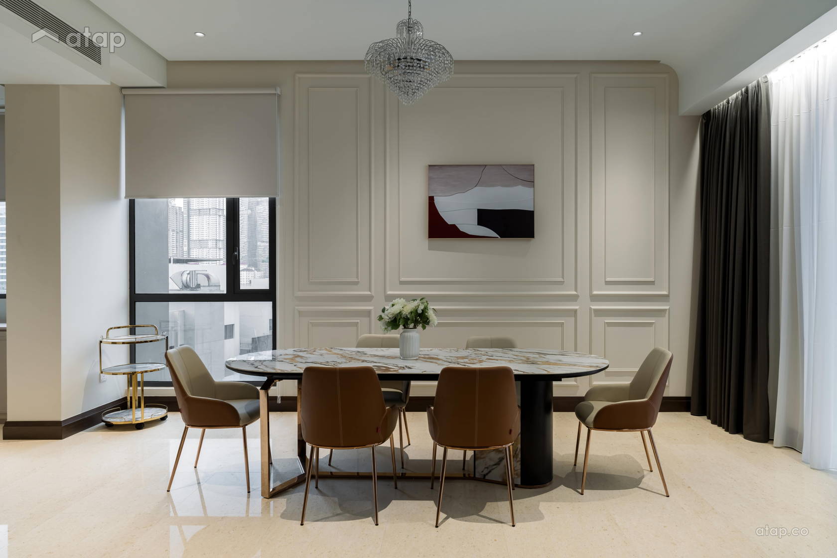 Asian Minimalistic Dining Room condominium design ideas & photos ...
