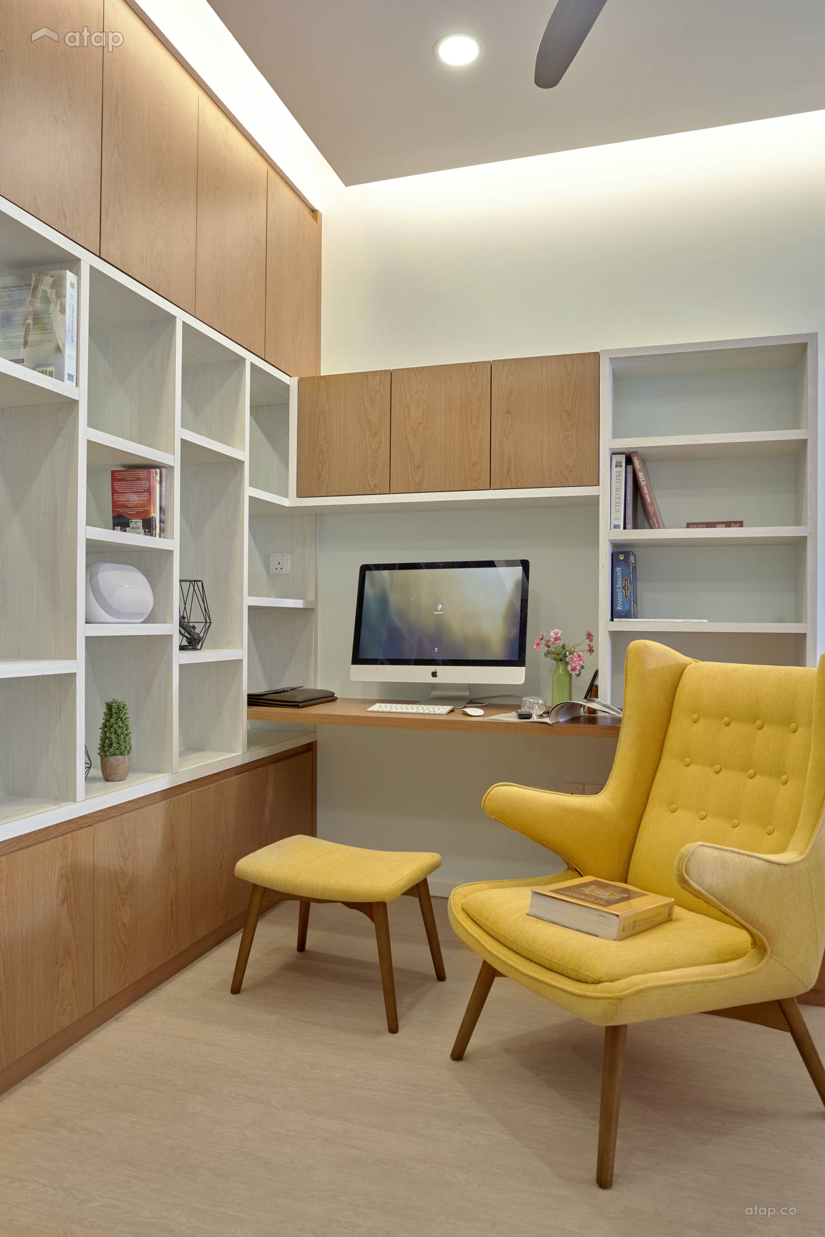 Contemporary Modern Office Study Room condominium design ideas & photos ...