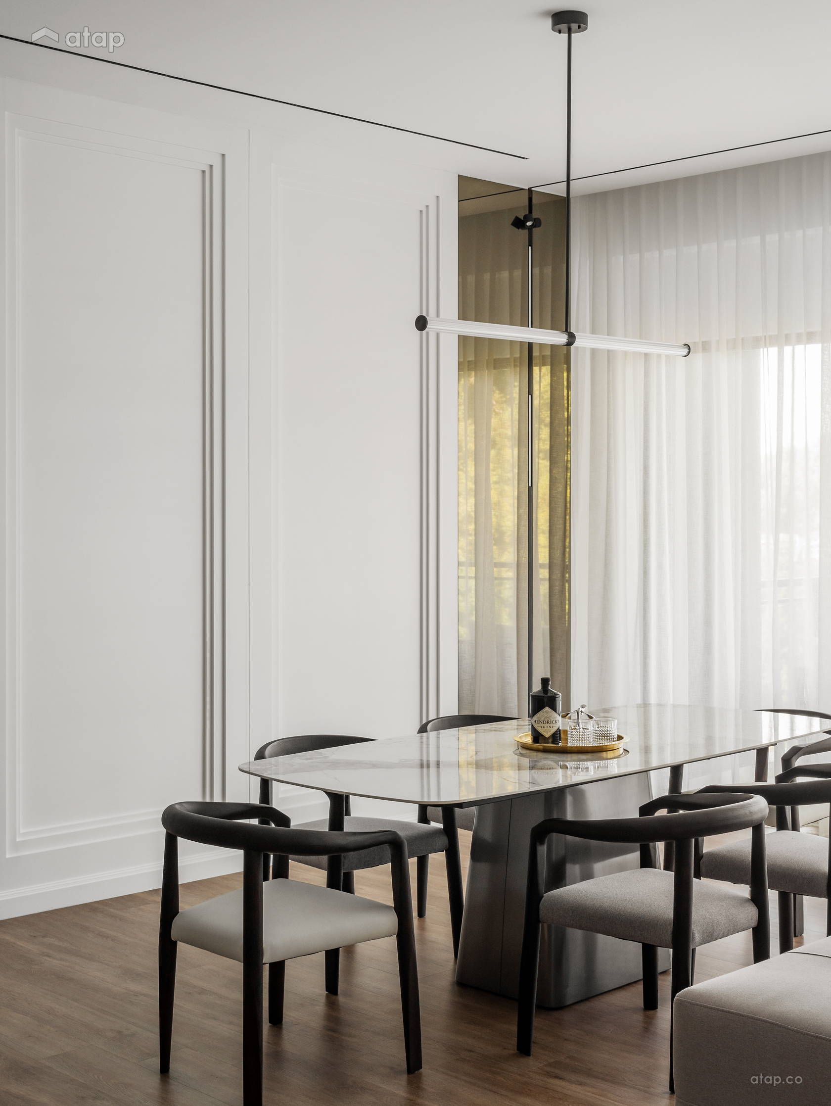 Classic Modern Dining Room condominium design ideas & photos Malaysia ...