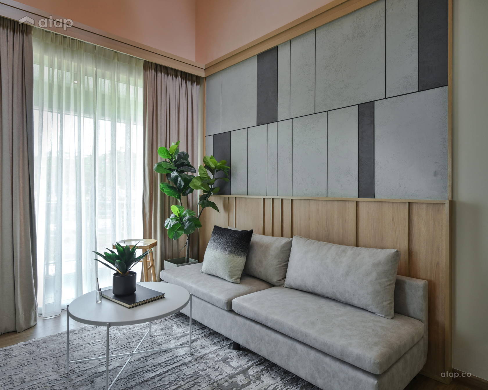 Zen Family Room semi-detached design ideas & photos Malaysia | Atap.co