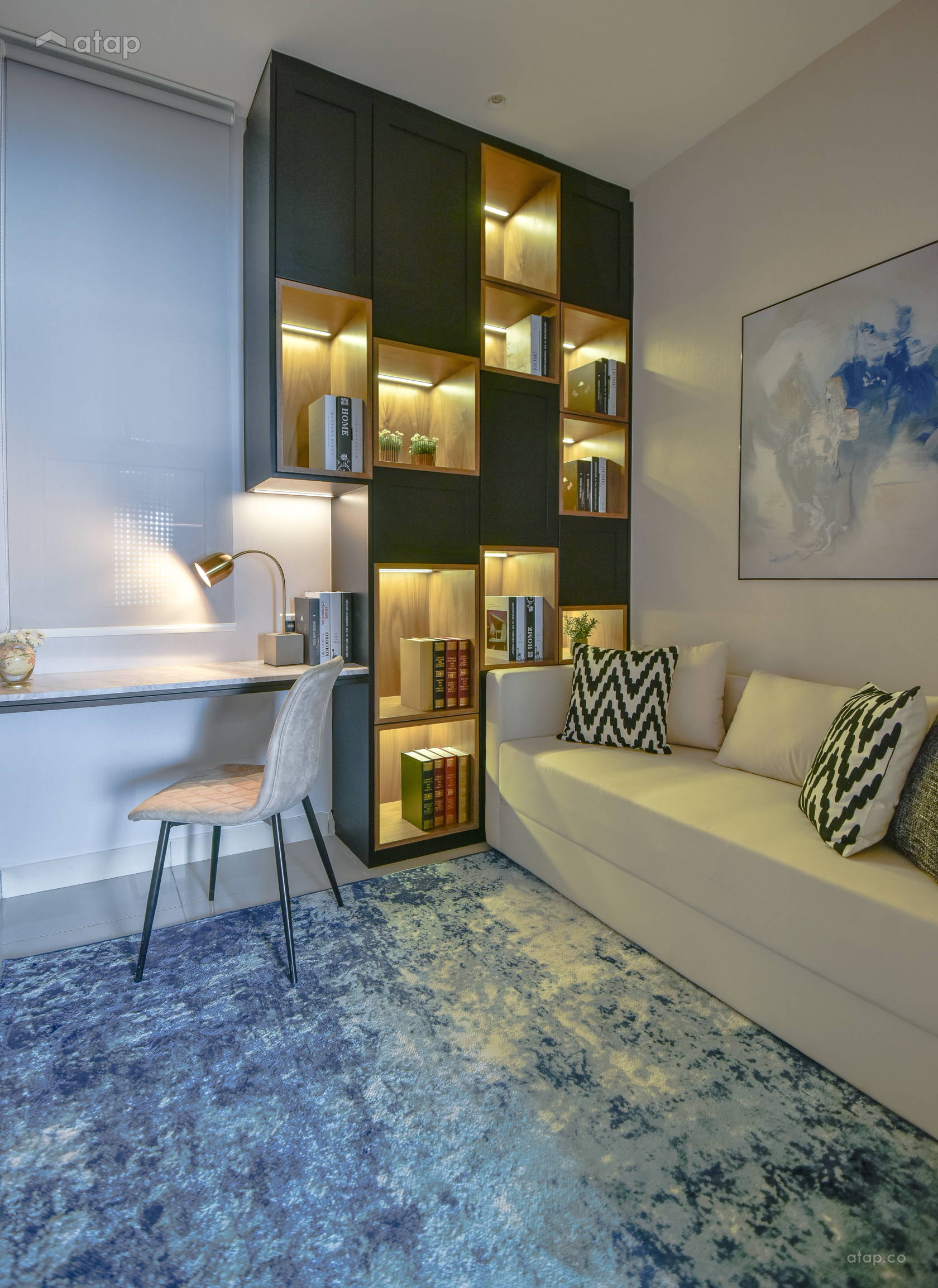 Contemporary Modern Study Room condominium design ideas & photos ...